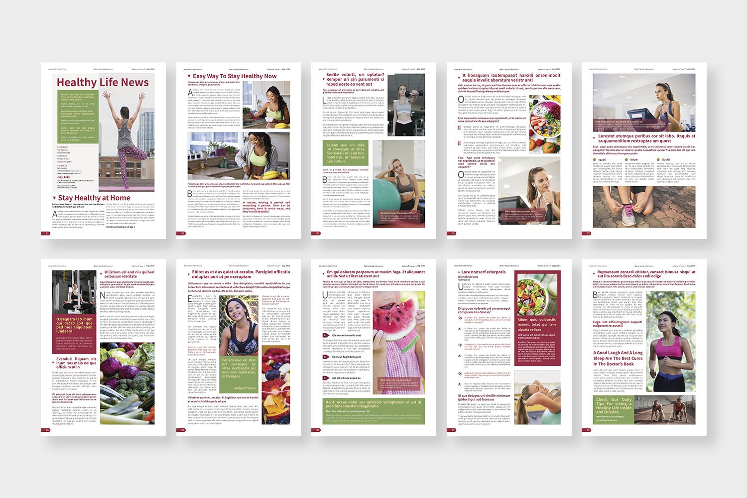 HealthyNews Newsletter Template