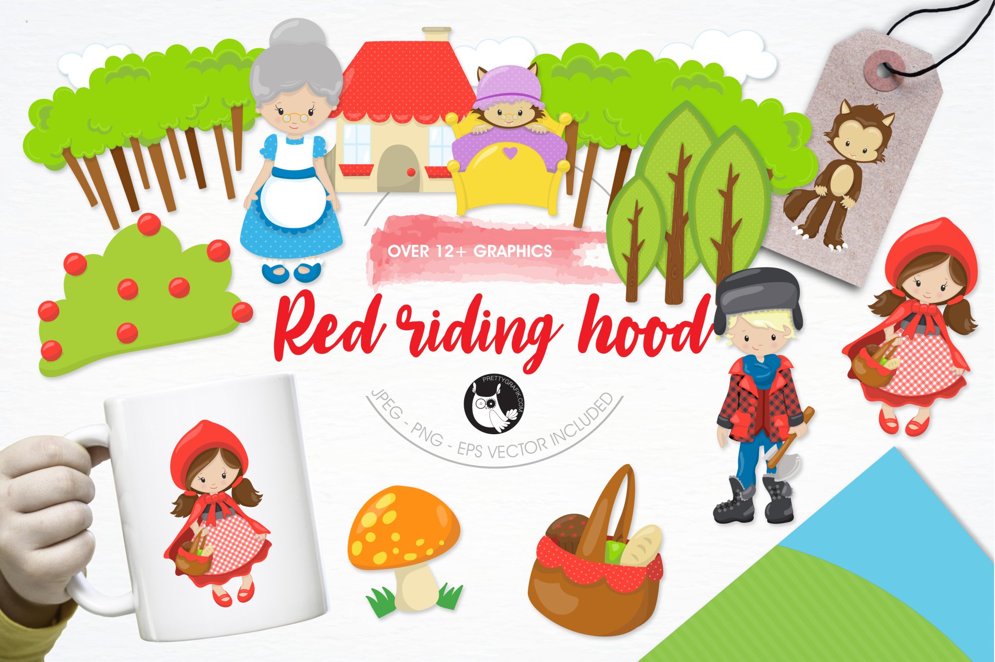 Red Riding Hood graphics and illustrations (14527) | Illustrations ...
