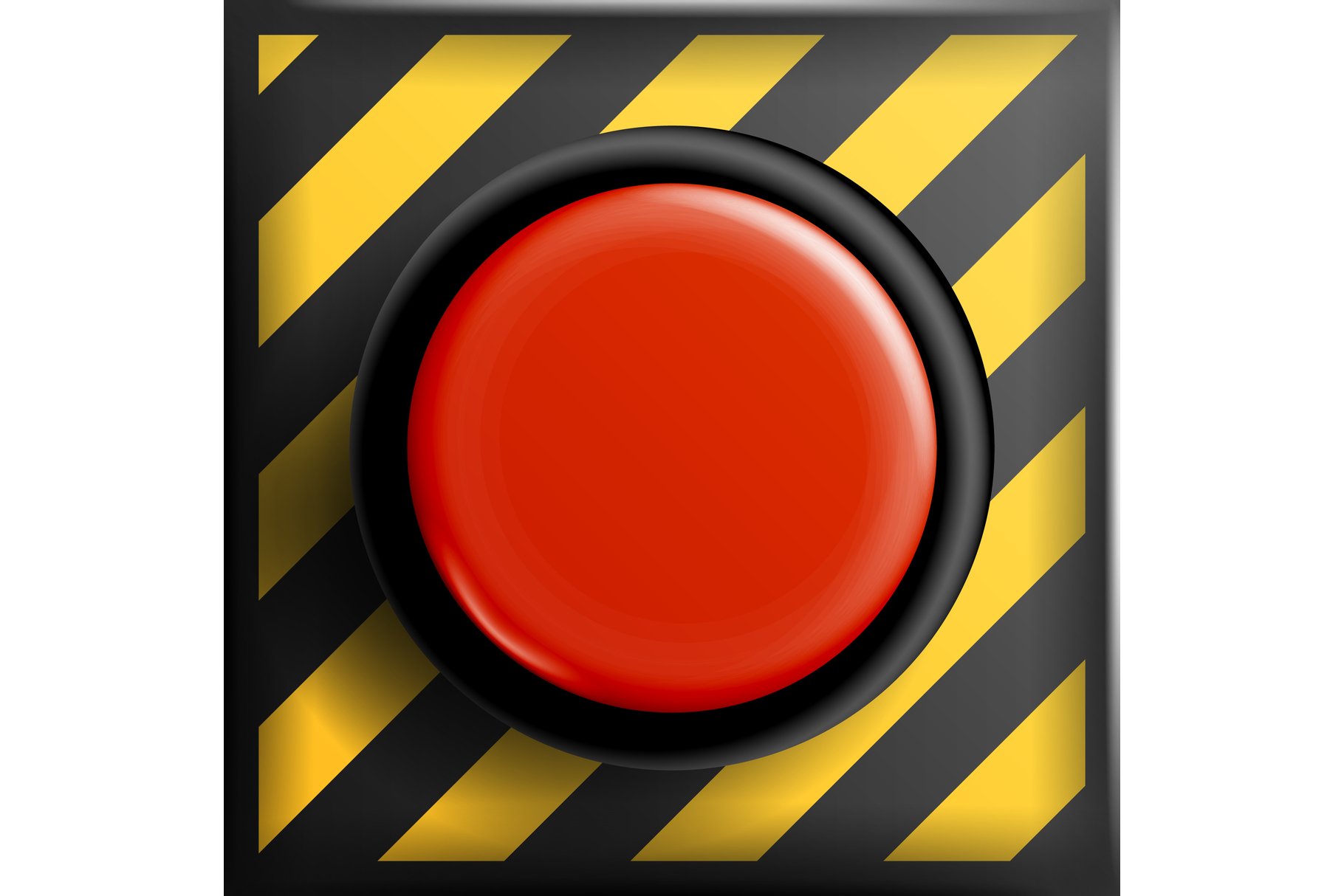 Red Panic Button Sign Vector. Red Alarm Shiny Button (643949 ...