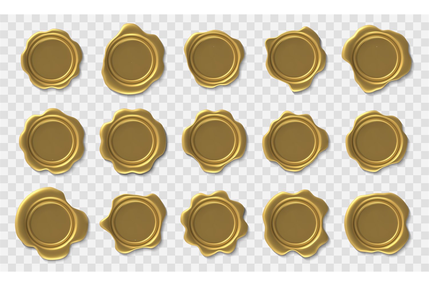 Golden seal. Envelope retro post stamp, premium gold royal w (961483 ...