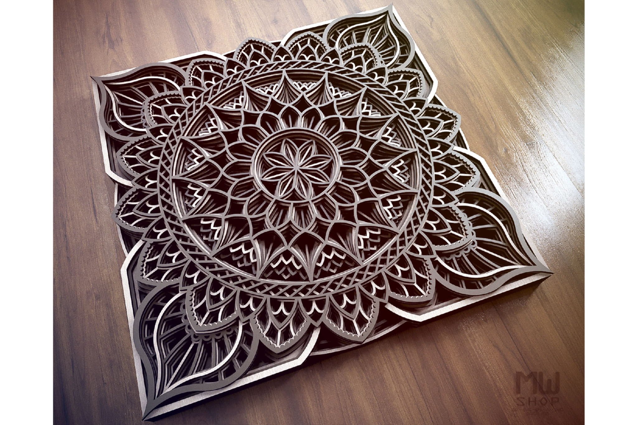 M119 - Laser Cut Mandala DXF, Layered Mandala for Laser Cut (686641 ...