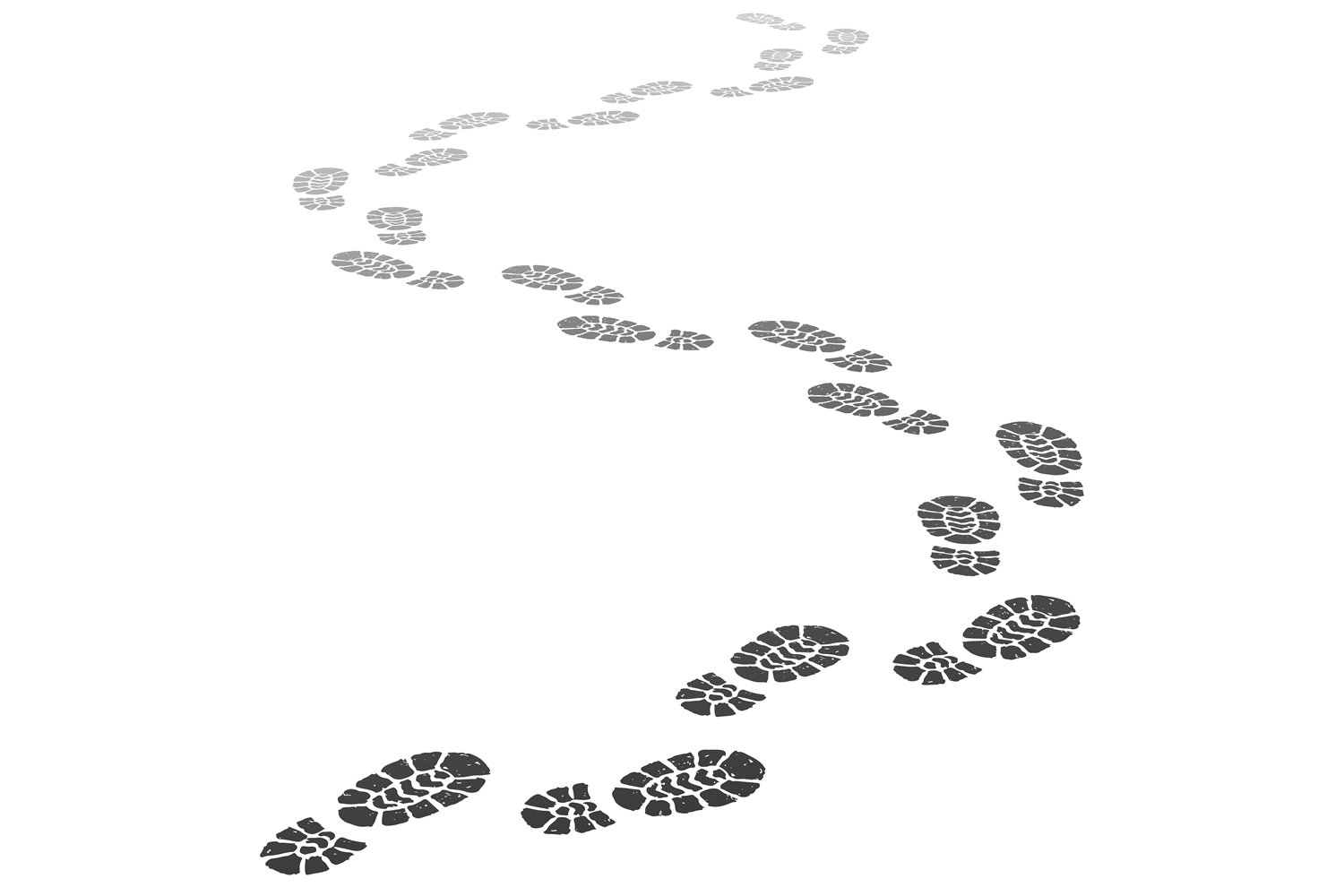 Walking Footprints Clipart