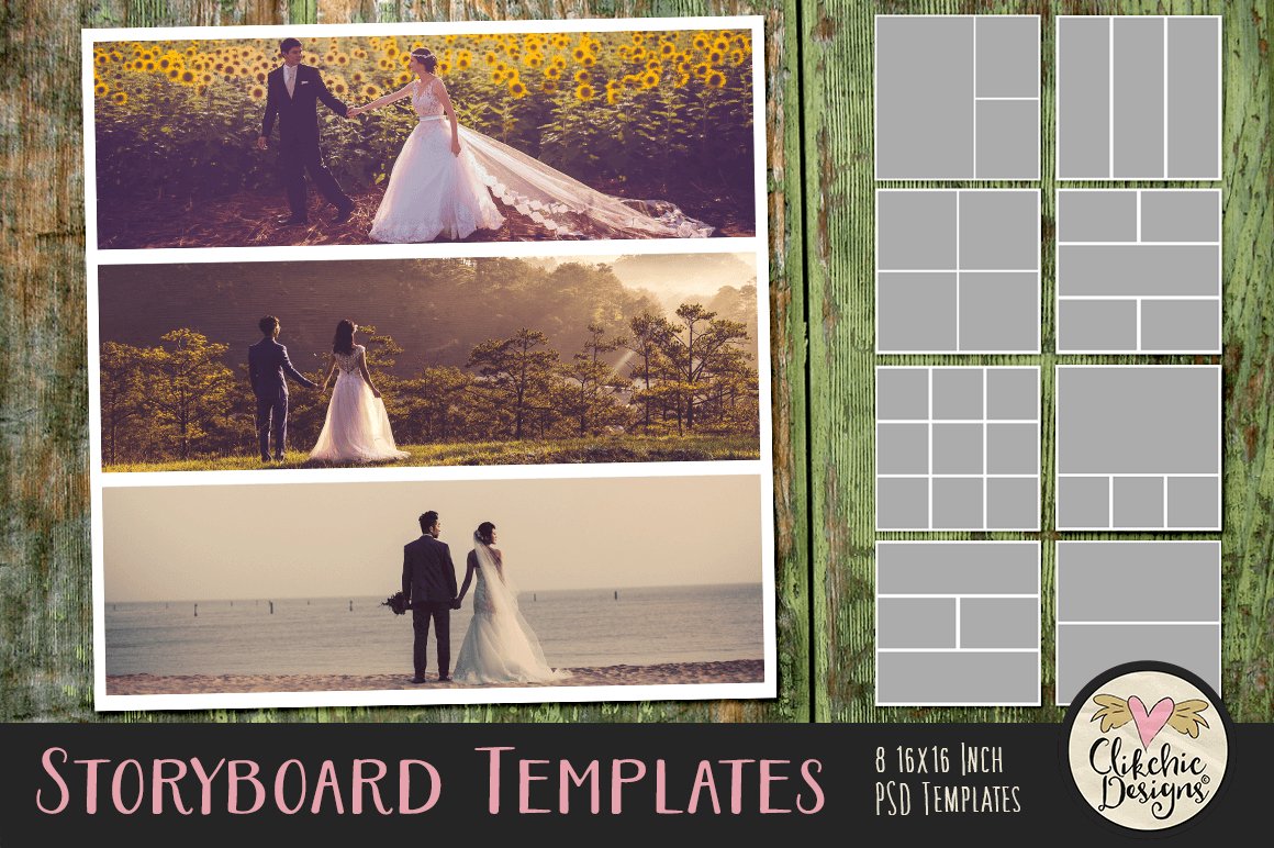 Storyboard Layered Photoshop Photo Templates & Tutorial (90428 ...