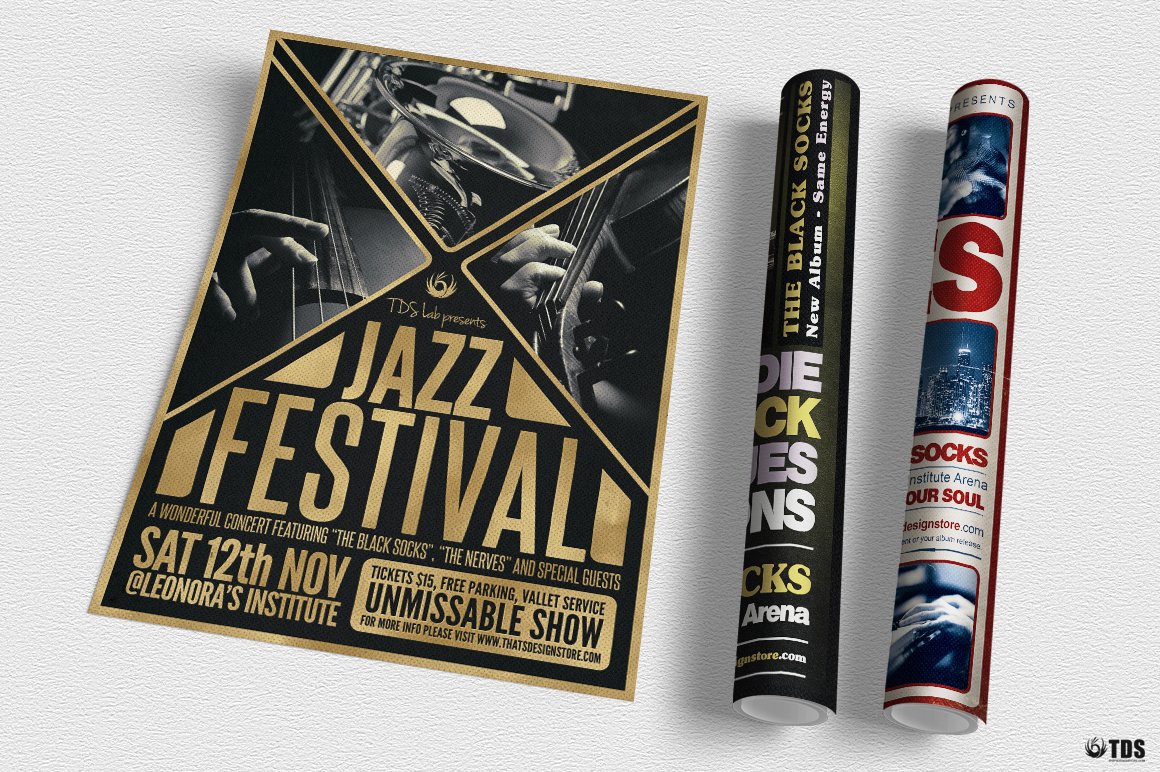 Concert Flyer Bundle V2 (44299) | Flyers | Design Bundles