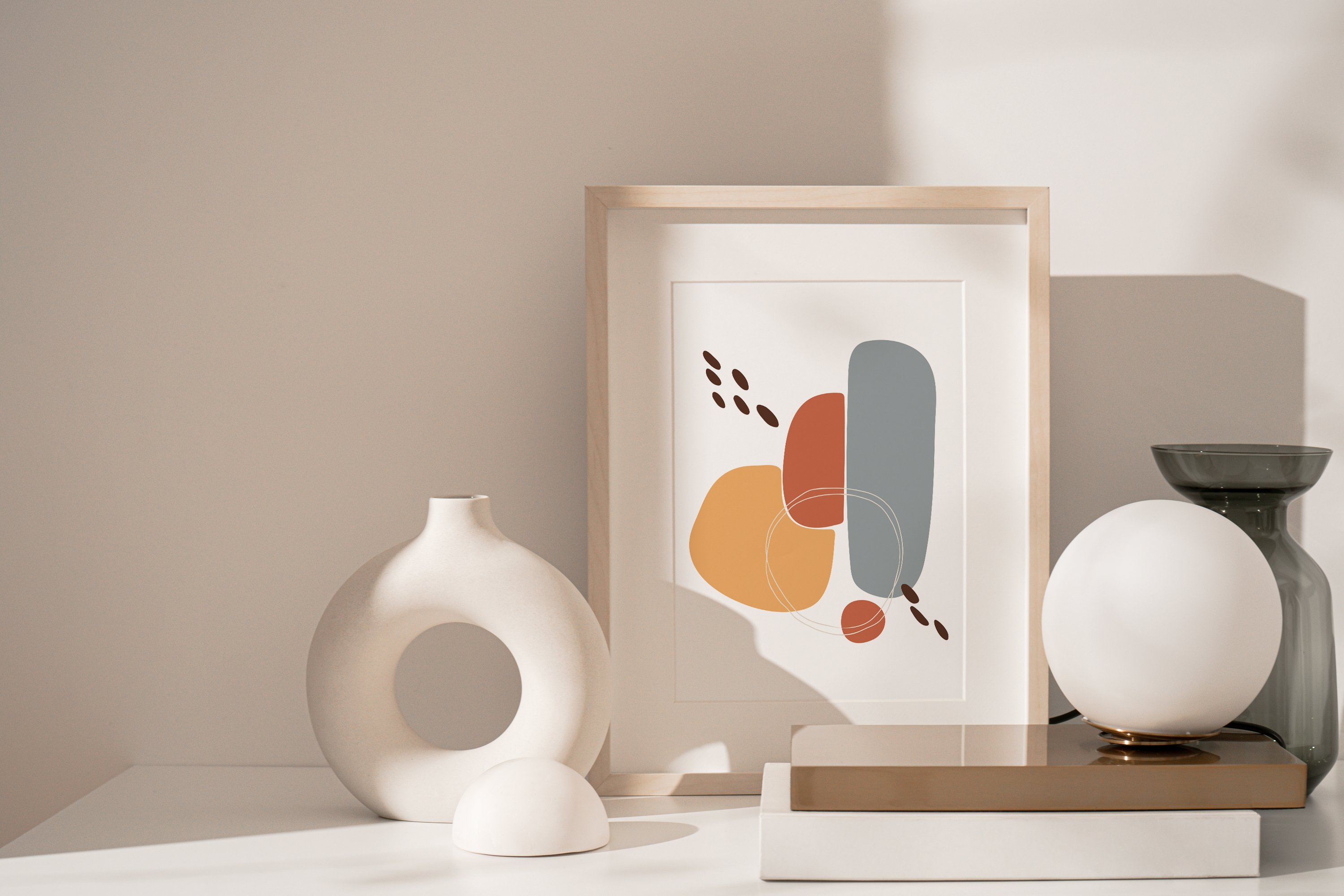 Boho Abstract PRINT, Abstract Wall Art (1151172) | Illustrations ...