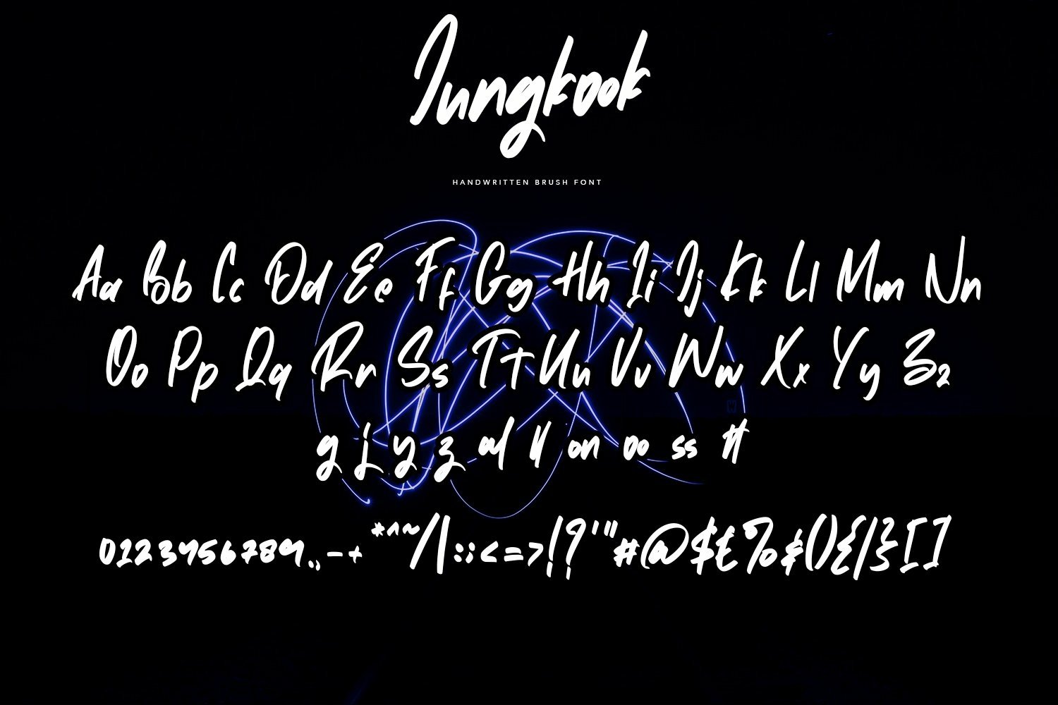 Web Font Jungkook - Handwritten Brush Fonts