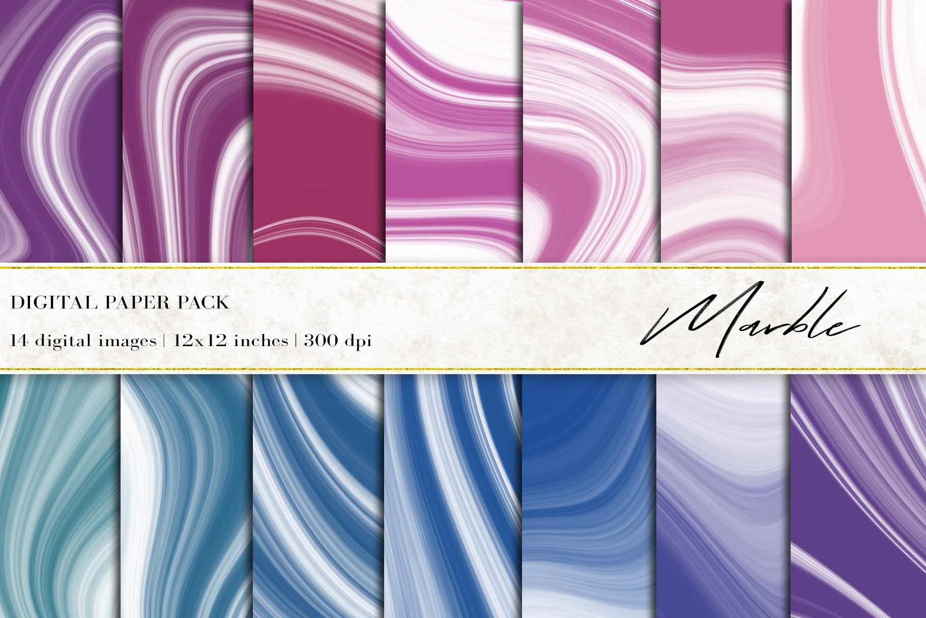 Marble Digital Papers (1250303) | Backgrounds | Design Bundles