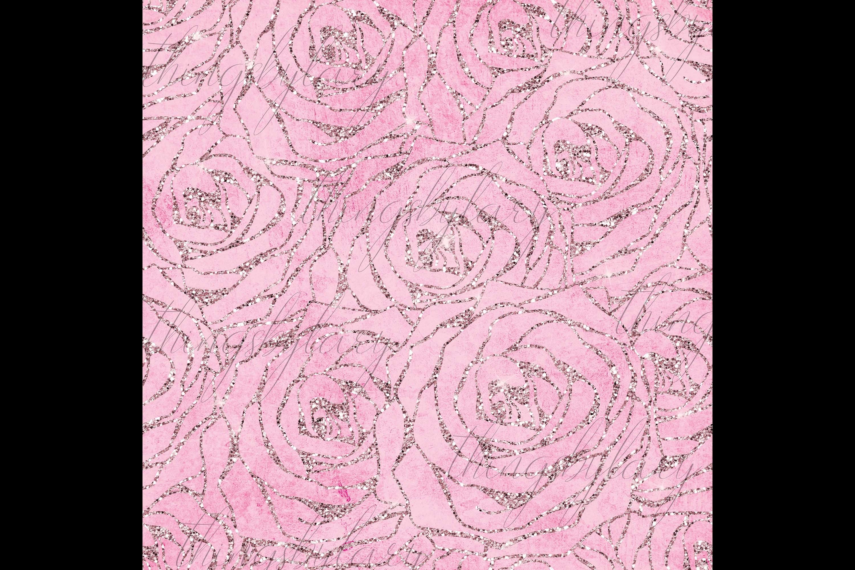 16 Seamless Glitter Rose Net Overlay Digital Images PNG (246480) | Card ...