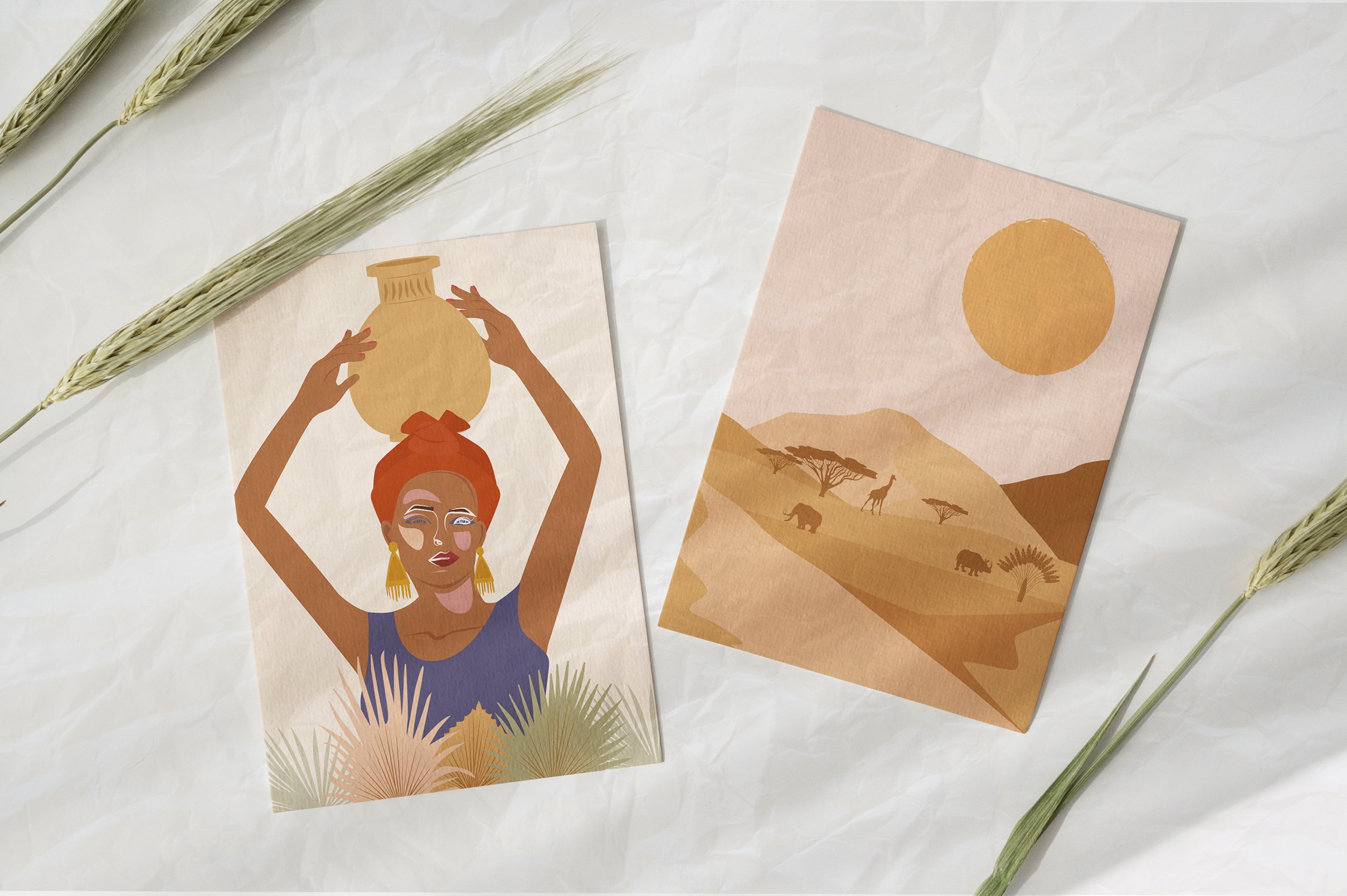 Oasis abstract collection (534786) | Illustrations | Design Bundles