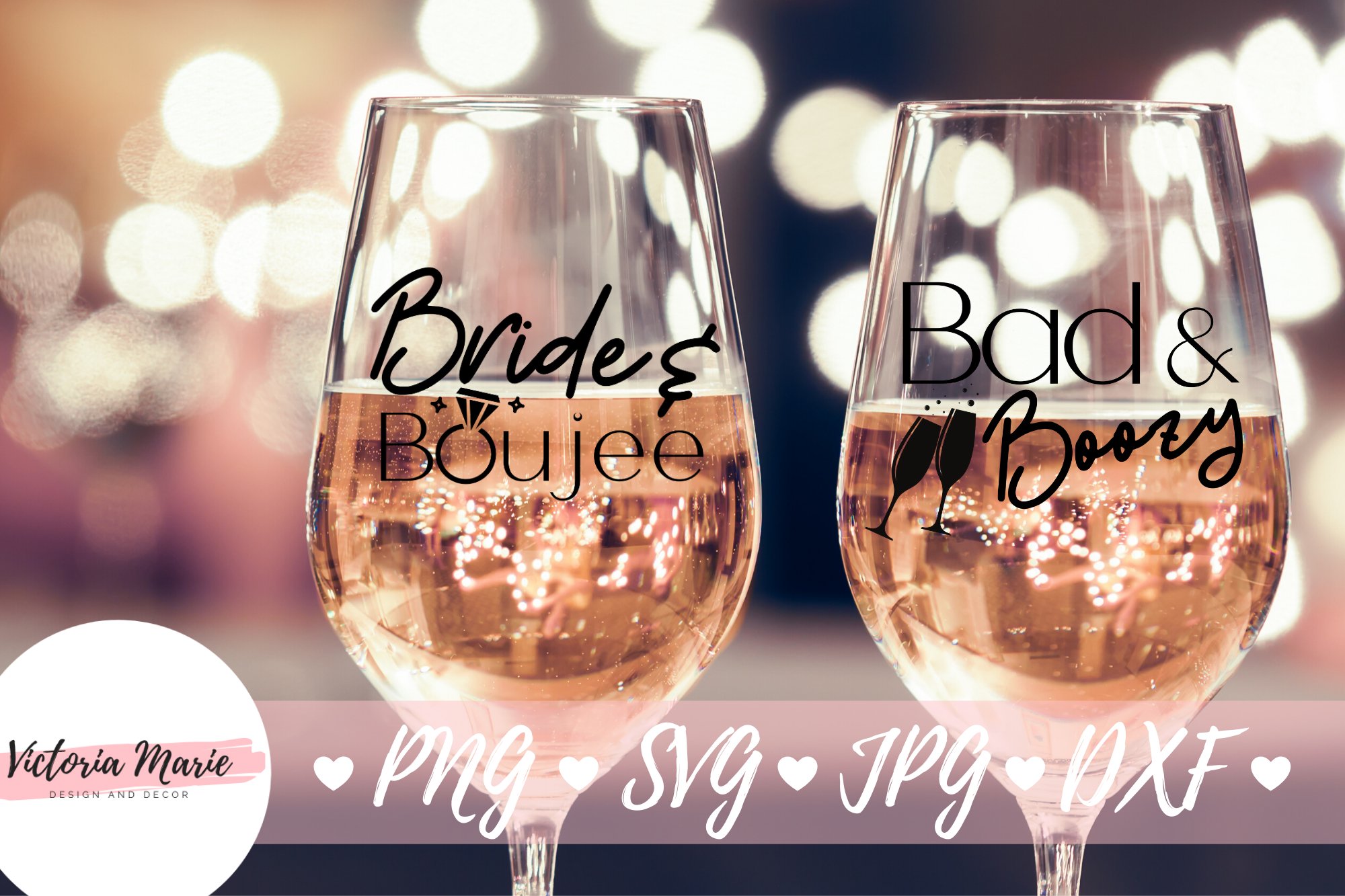 Bride and Boujee svg, Bad and Boozy svg, Bachelorette Party (687386 ...