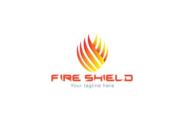 Fire Shield - Abstract Crest Stock Logo Template (26037) | Logos ...