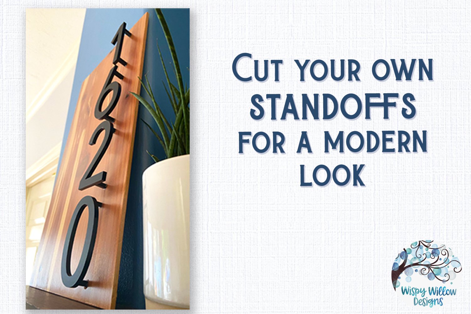 Modern House Number Sign for Glowforge or Laser Cutter (576484) | Laser ...