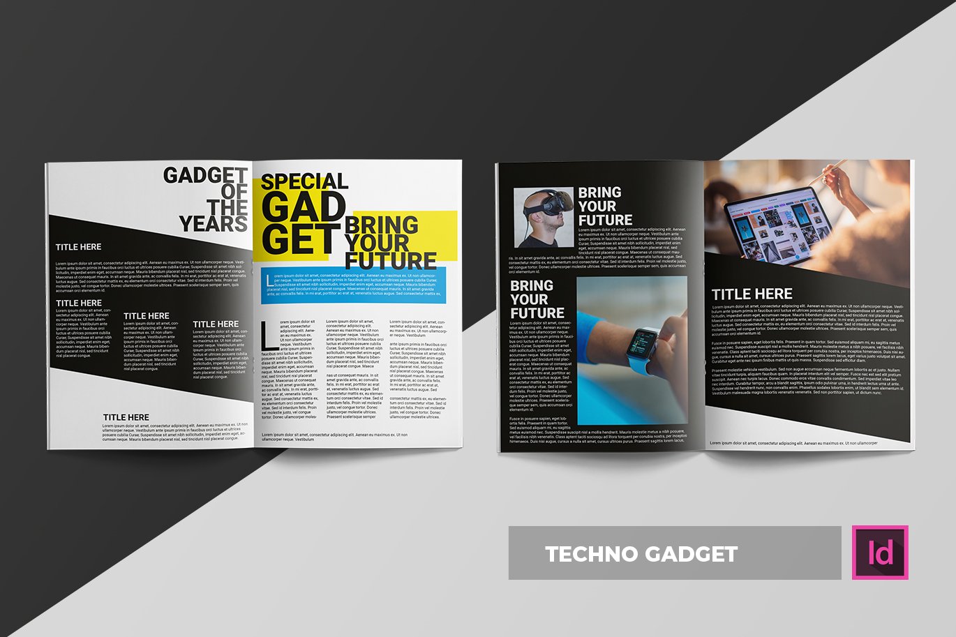 techno | Magazine (777677) | Magazines | Design Bundles