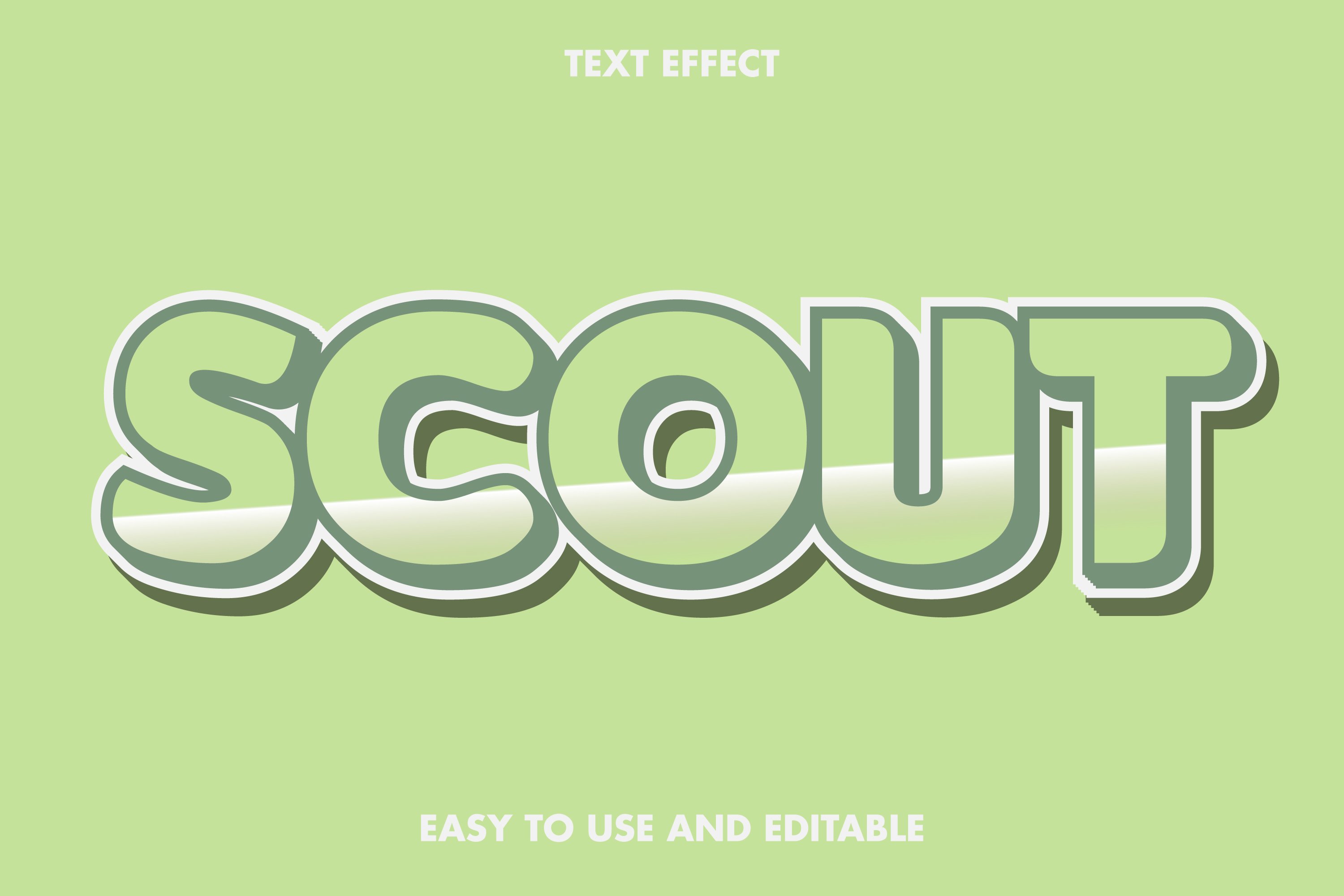 Scout text effect. editable and easy to use. premium vector (1006990 ...