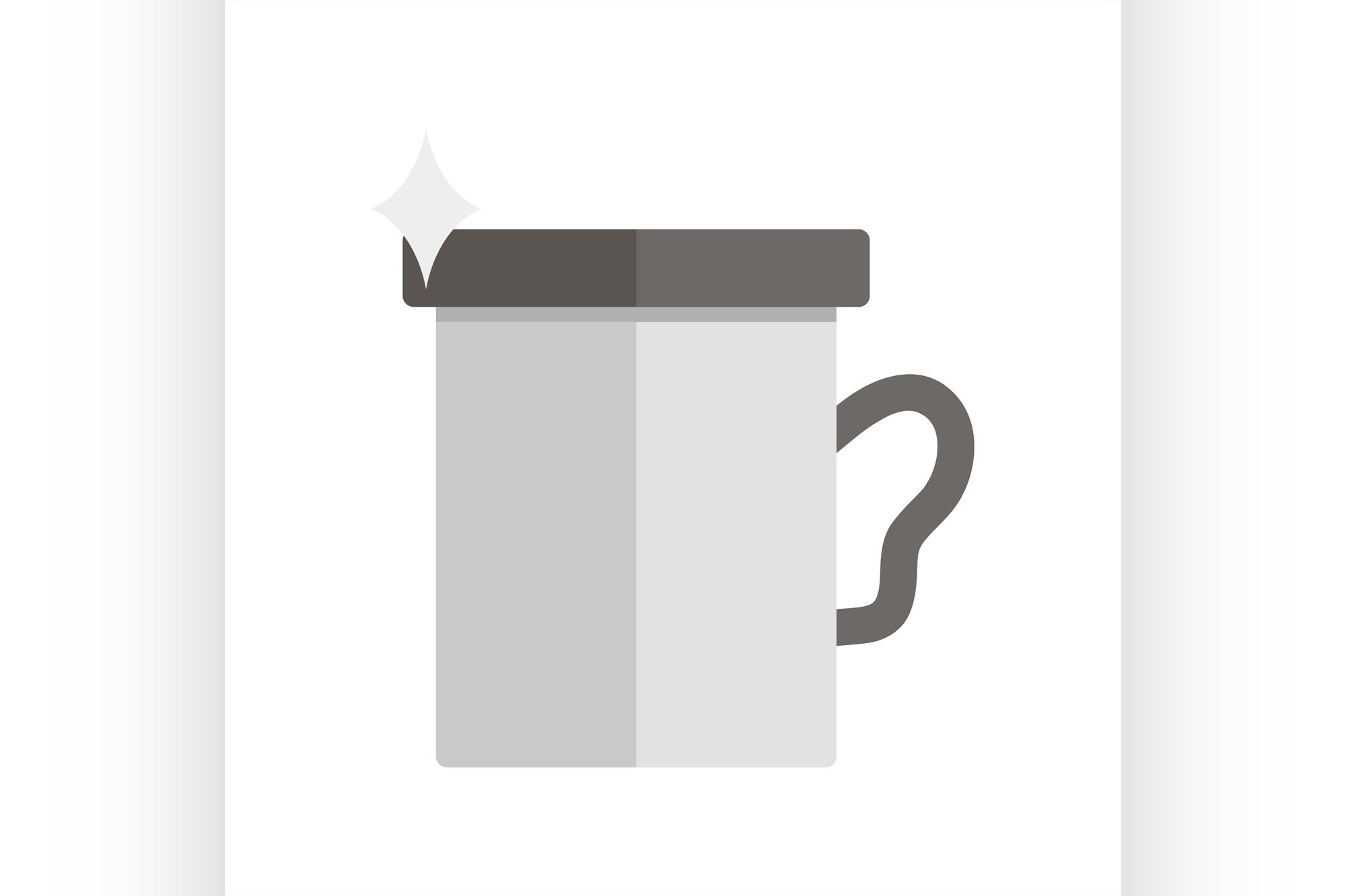 Flat travel mug icon (667329) | Illustrations | Design Bundles