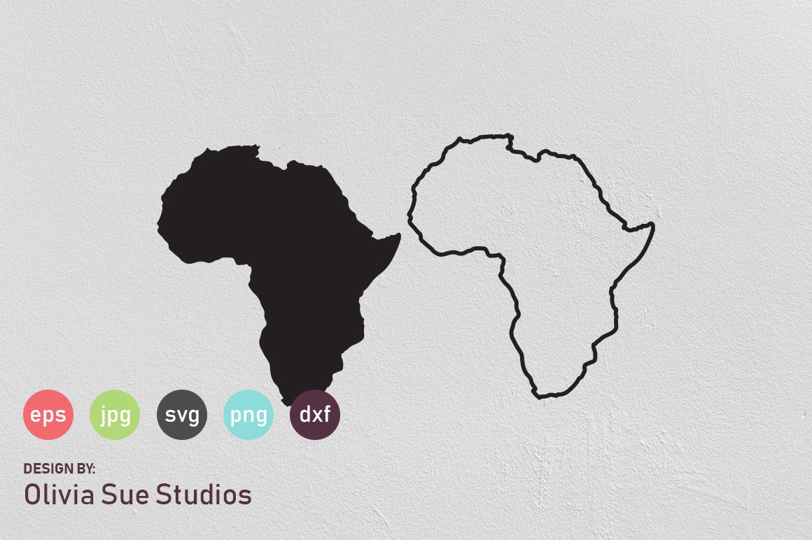 Africa Continent Outline Svg