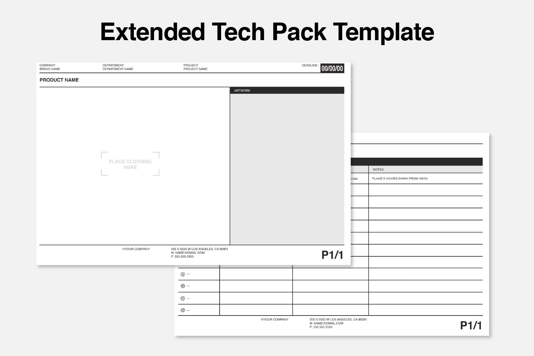 Tech Pack Kit (653069) | Clothing | Design Bundles