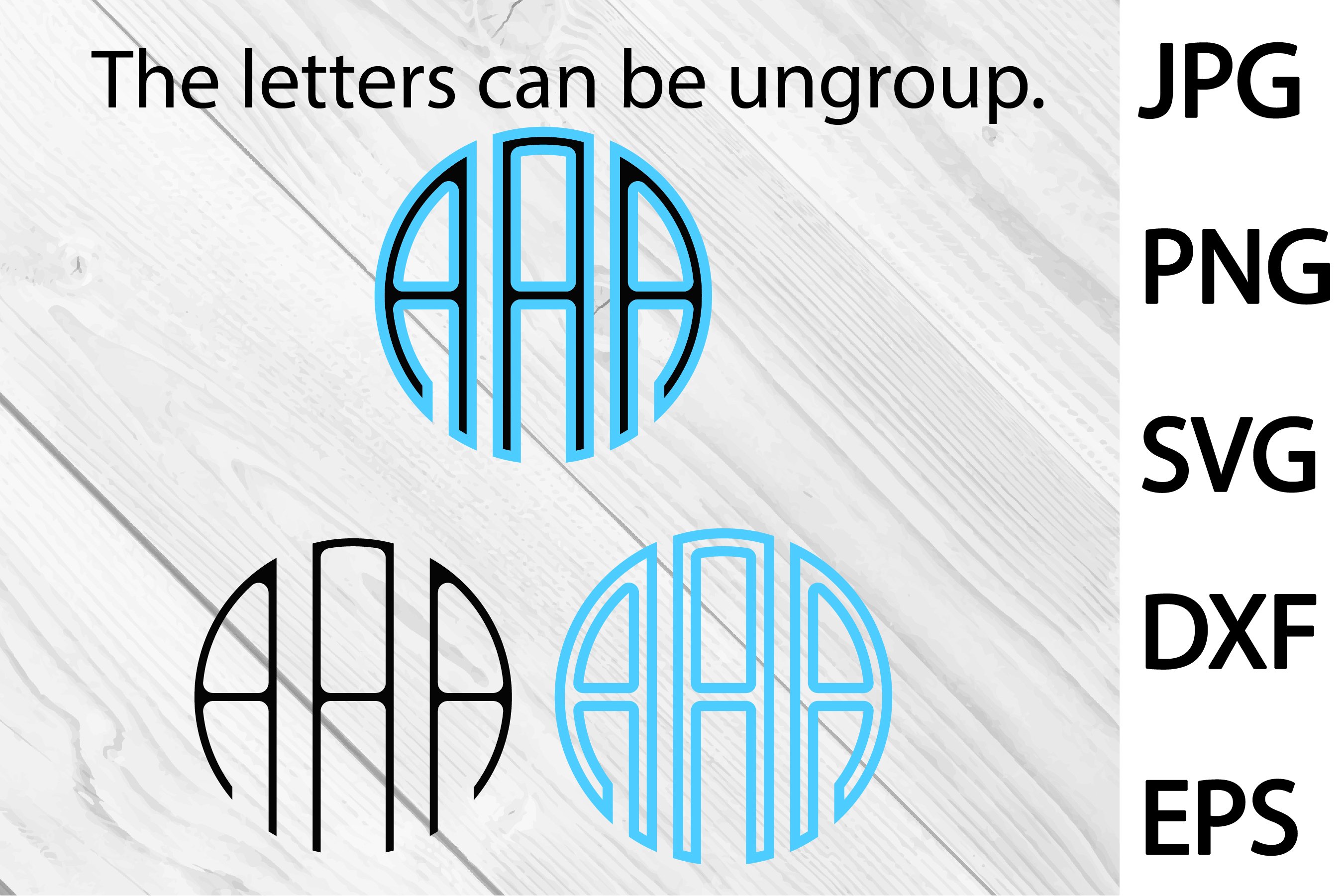 Monogram Alphabet - Clip art / Cutting Files - 41c (141278 ...