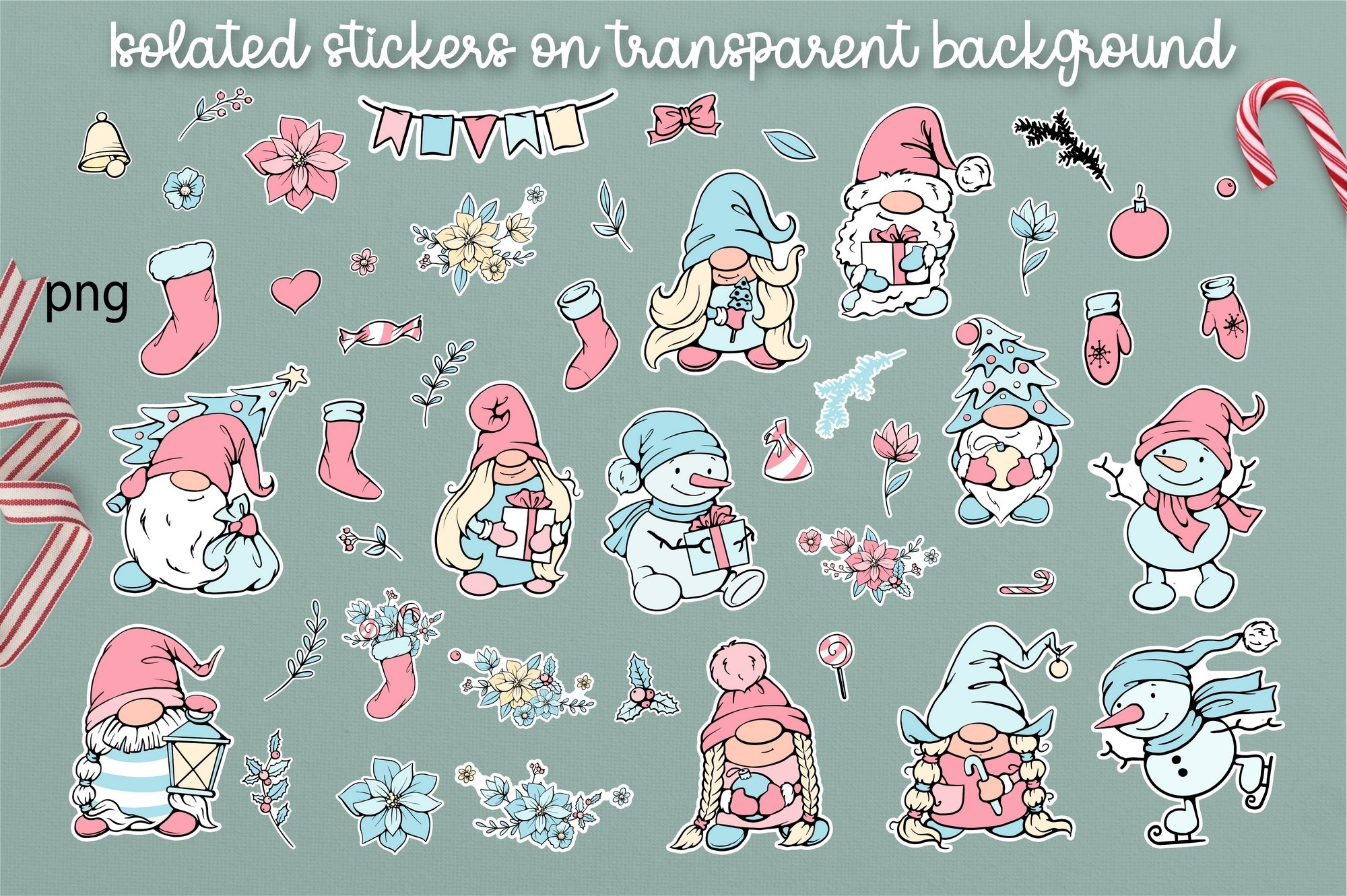 Christmas Gnome Stickers
