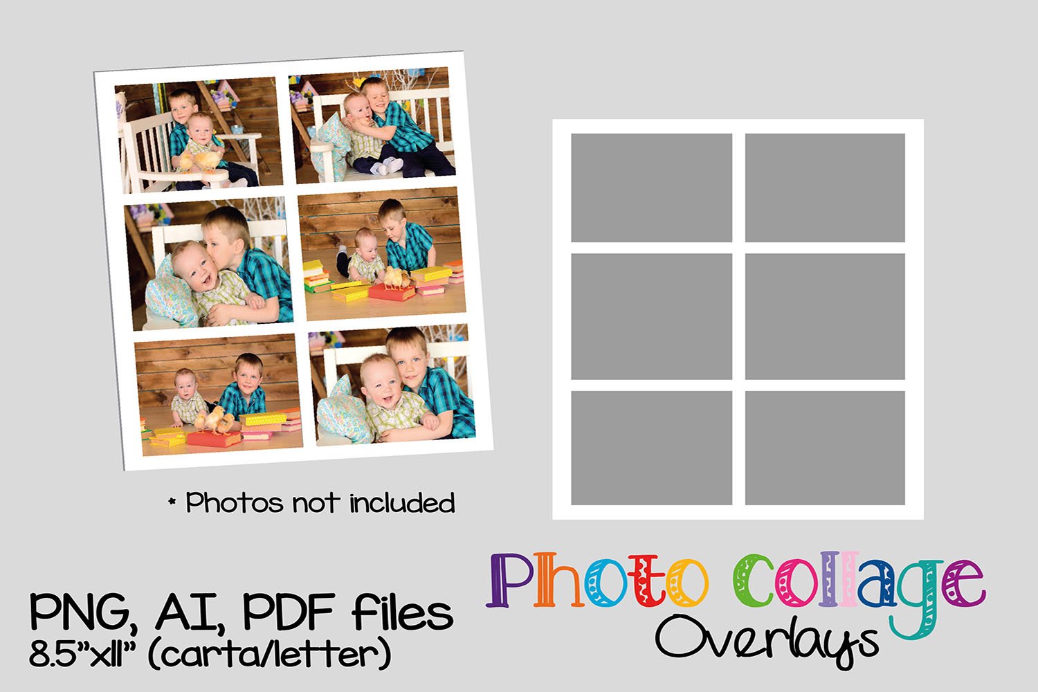 15 Photo collage templates bundle (477857) | Presentation Templates ...