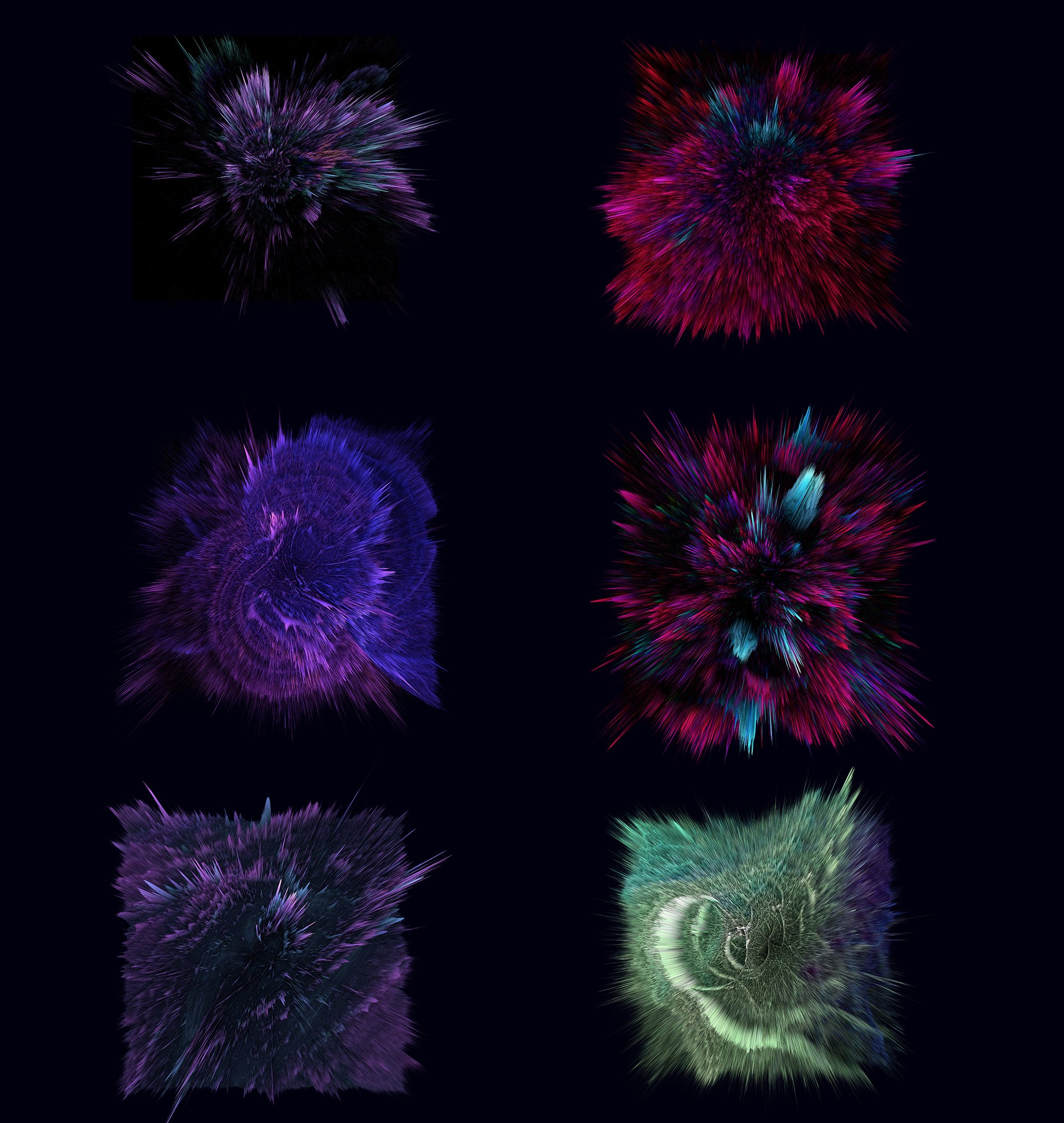 100 5K 3D Fractals Overlays (128924) | Textures | Design Bundles