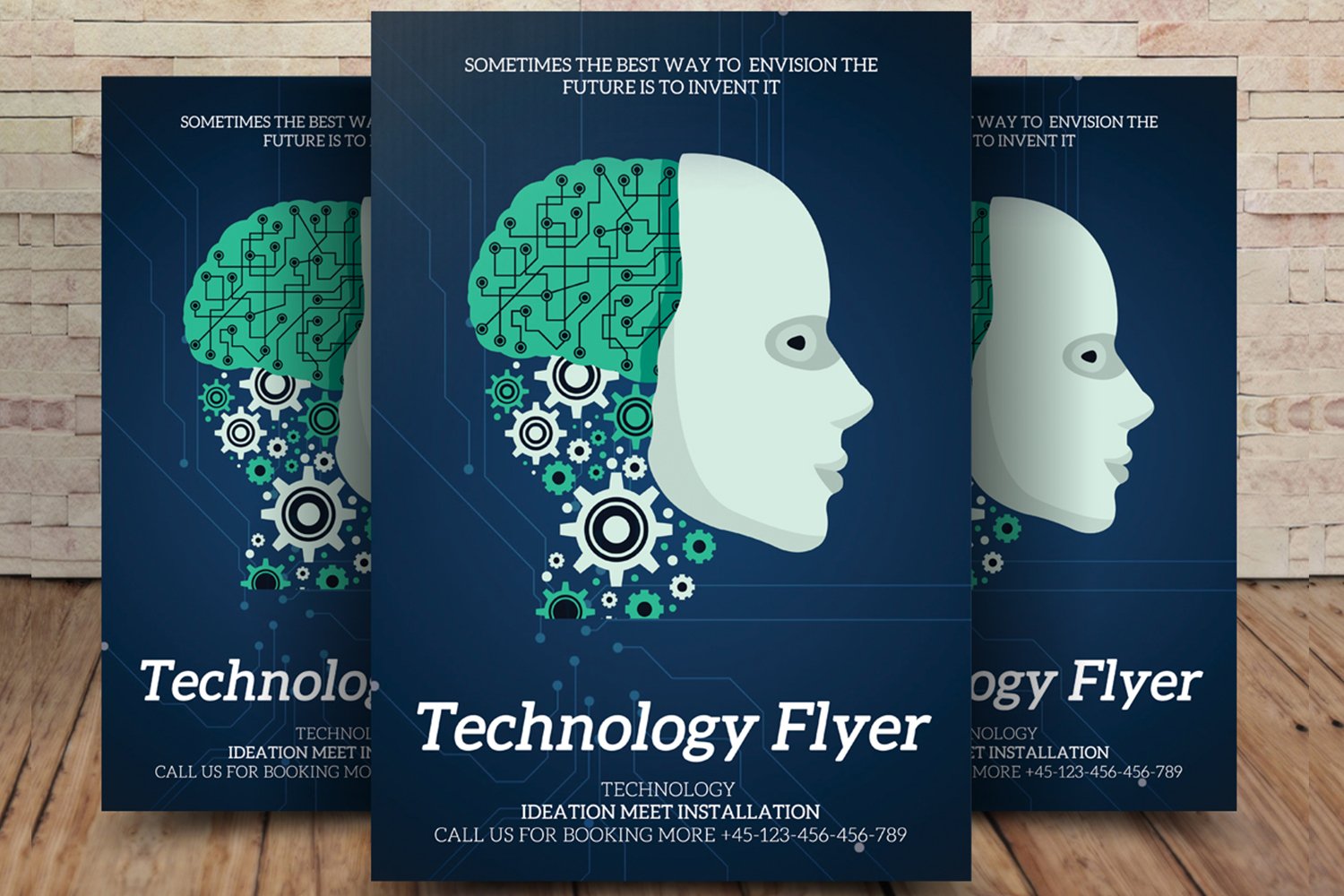 High Technology Promotion Flyer Template (556898) | Flyers | Design Bundles