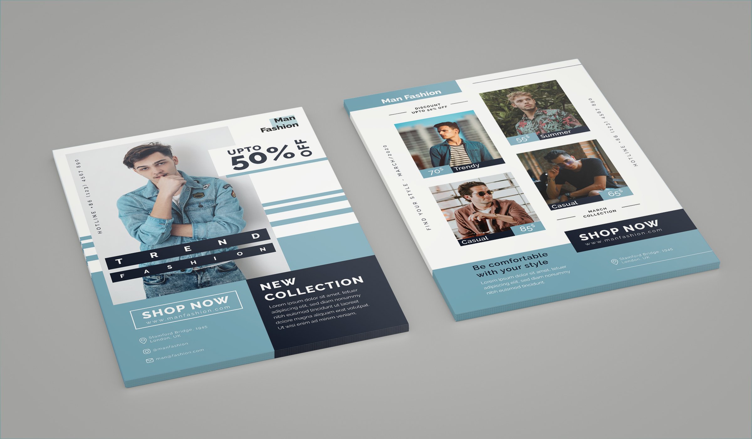 Men fashion flyer (232434) | Flyers | Design Bundles