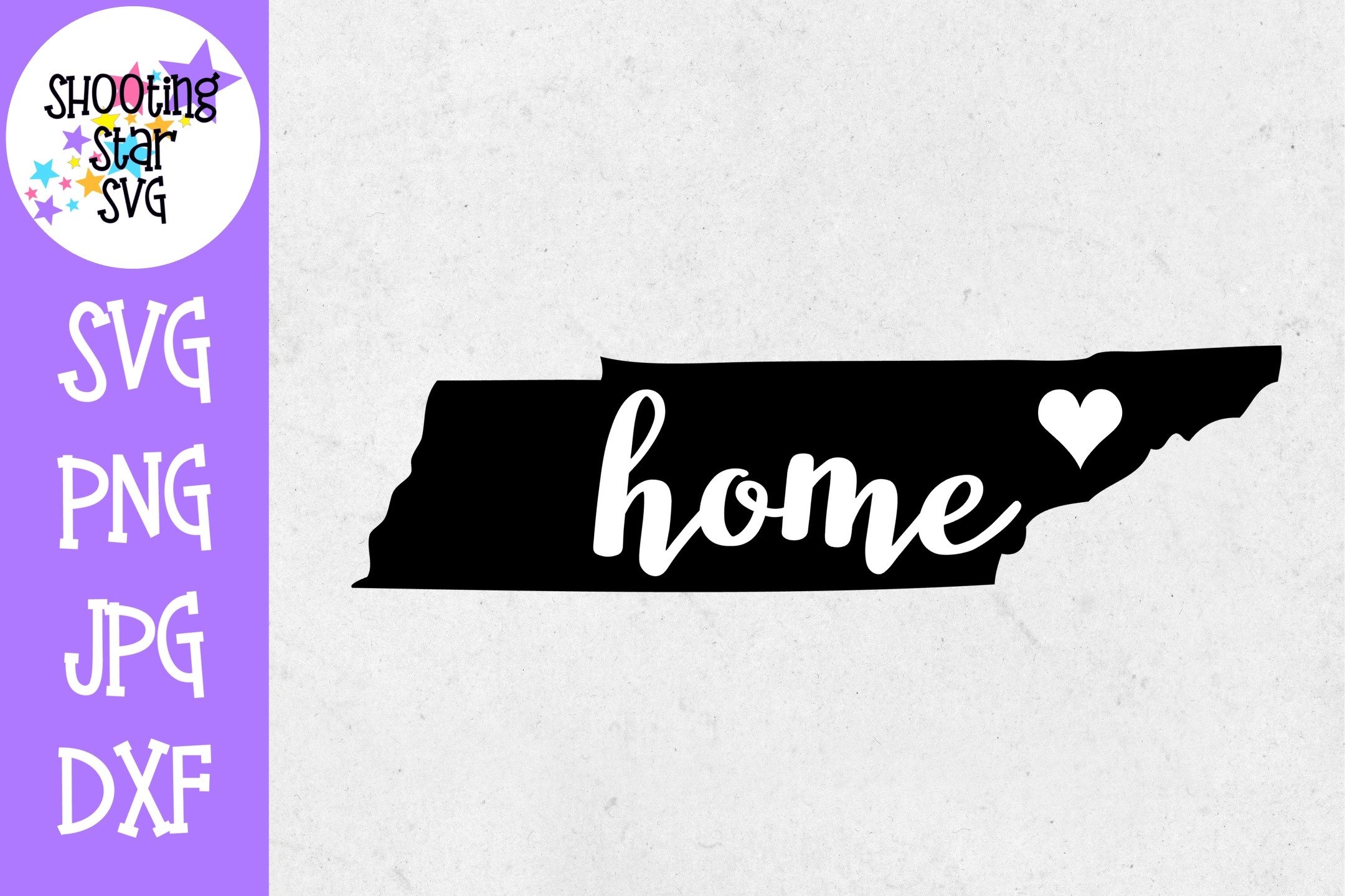 Tennessee Home State with Heart - 50 States SVG (261524) | Cut Files ...
