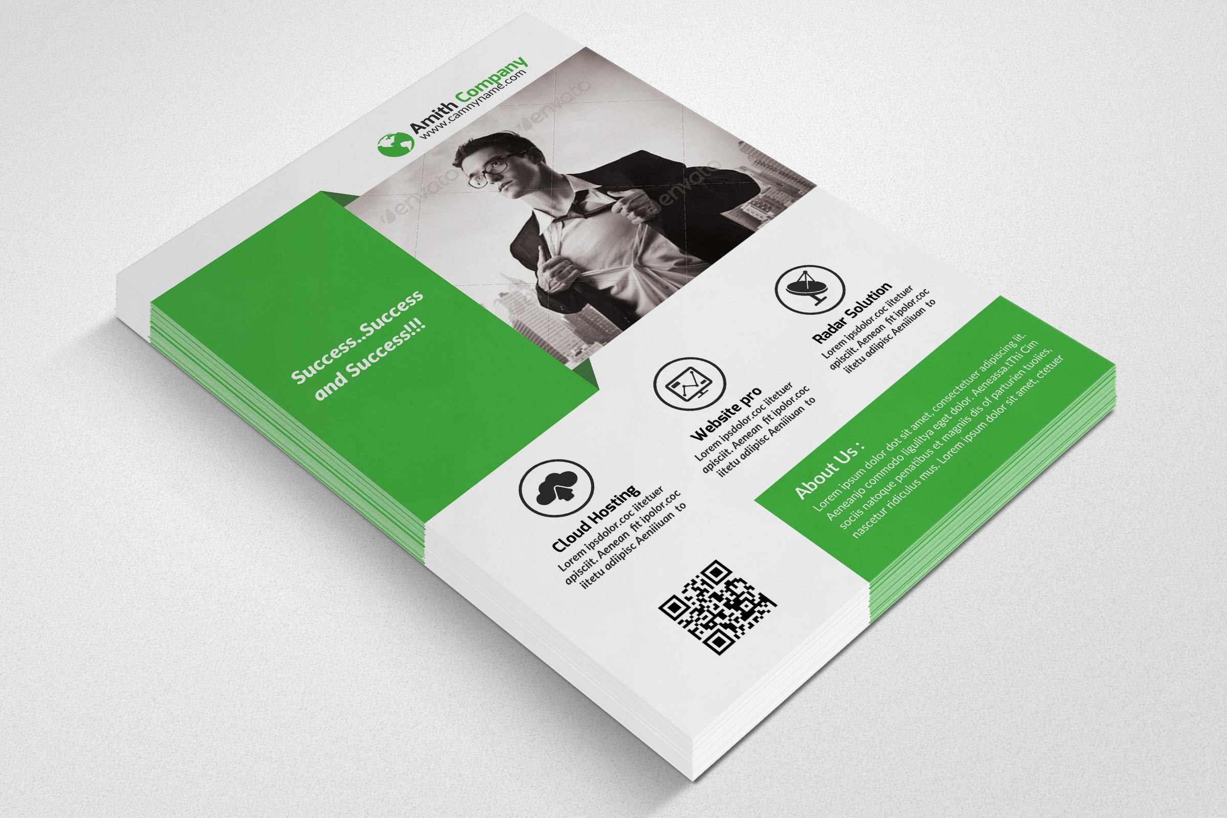 Business Motivation Flyer Template (58465) | Flyers | Design Bundles