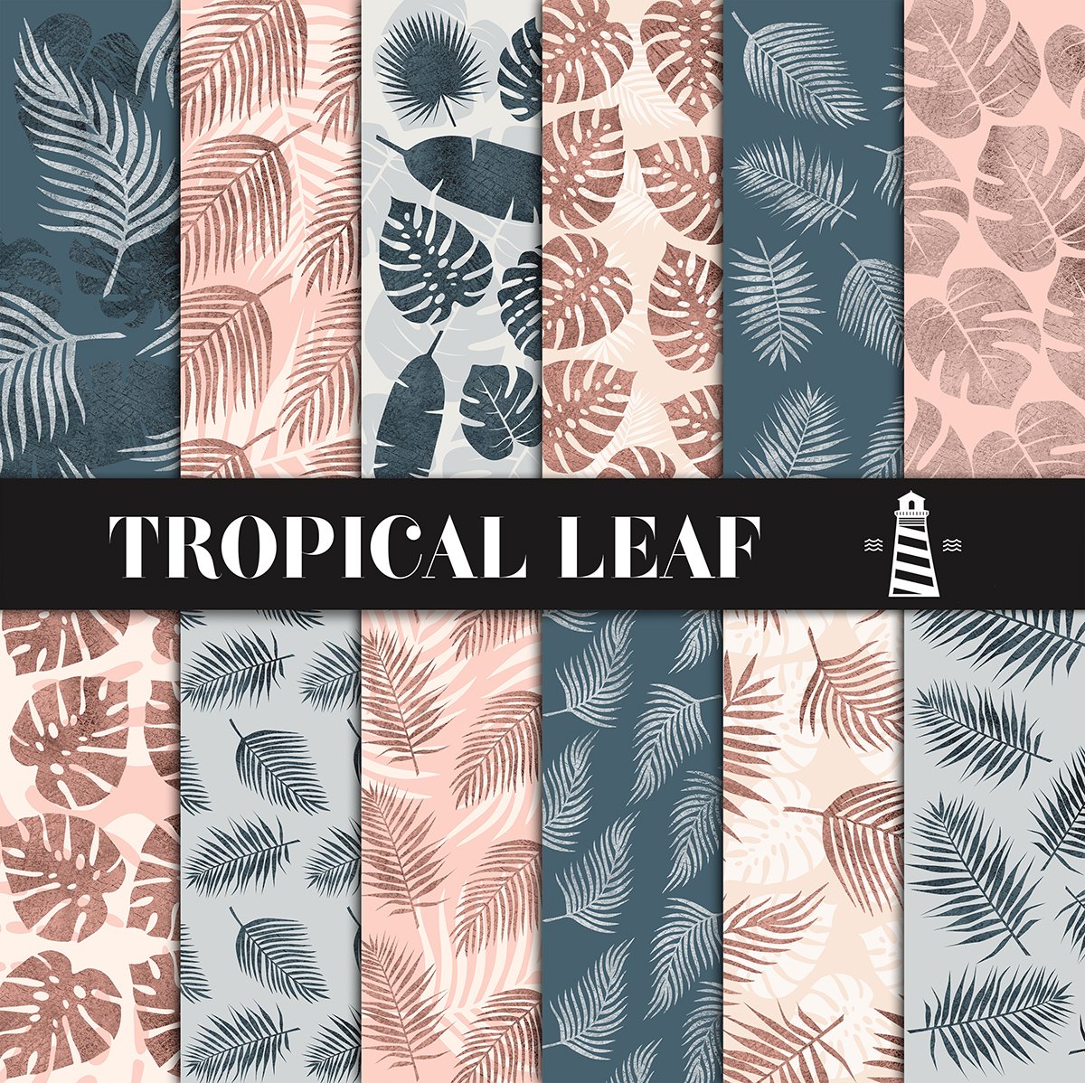 Tropical Leaf Digital Paper (66052) | Patterns | Design Bundles
