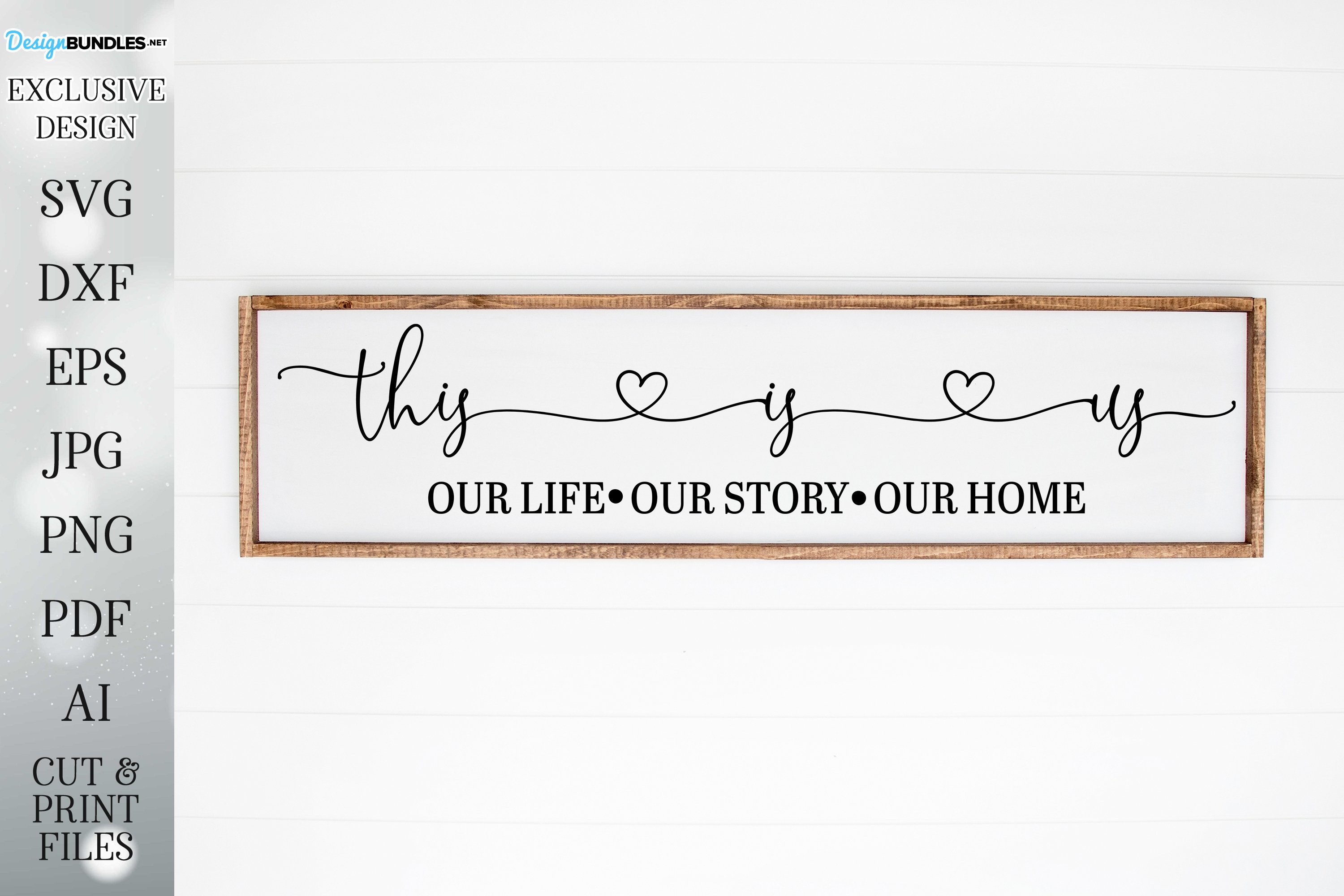 This Is Us - Our Life Our Adventure Our Home - Sign