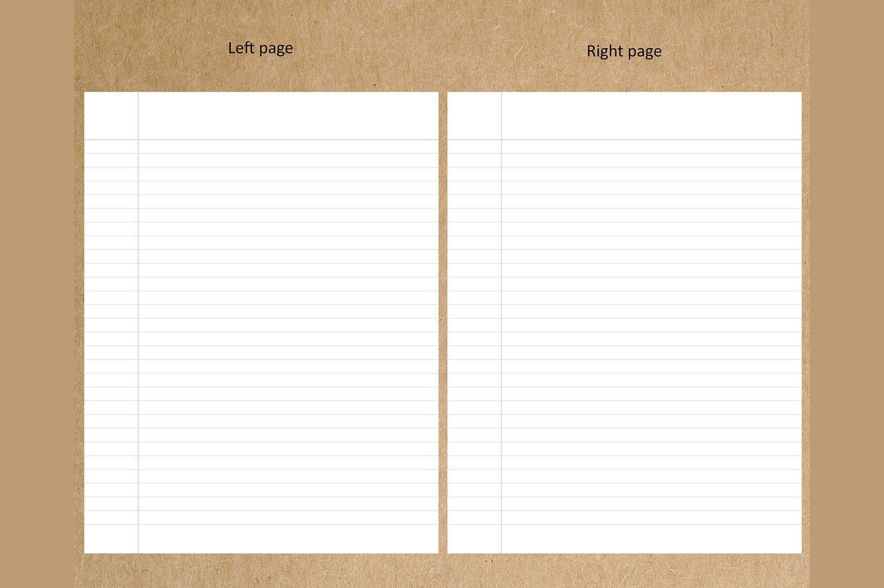 8.5x11' COLLEGE RULED Interior Editable Template | KDP (1201518) | Book ...