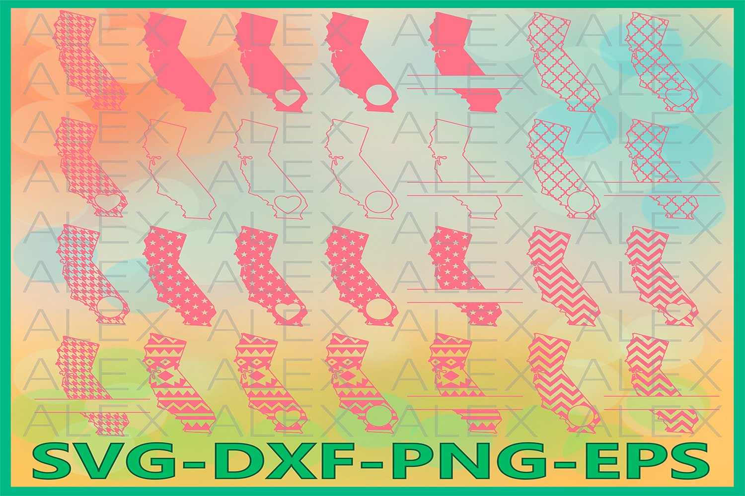 California State SVG, California Monogram SVG (226124) | SVGs | Design ...