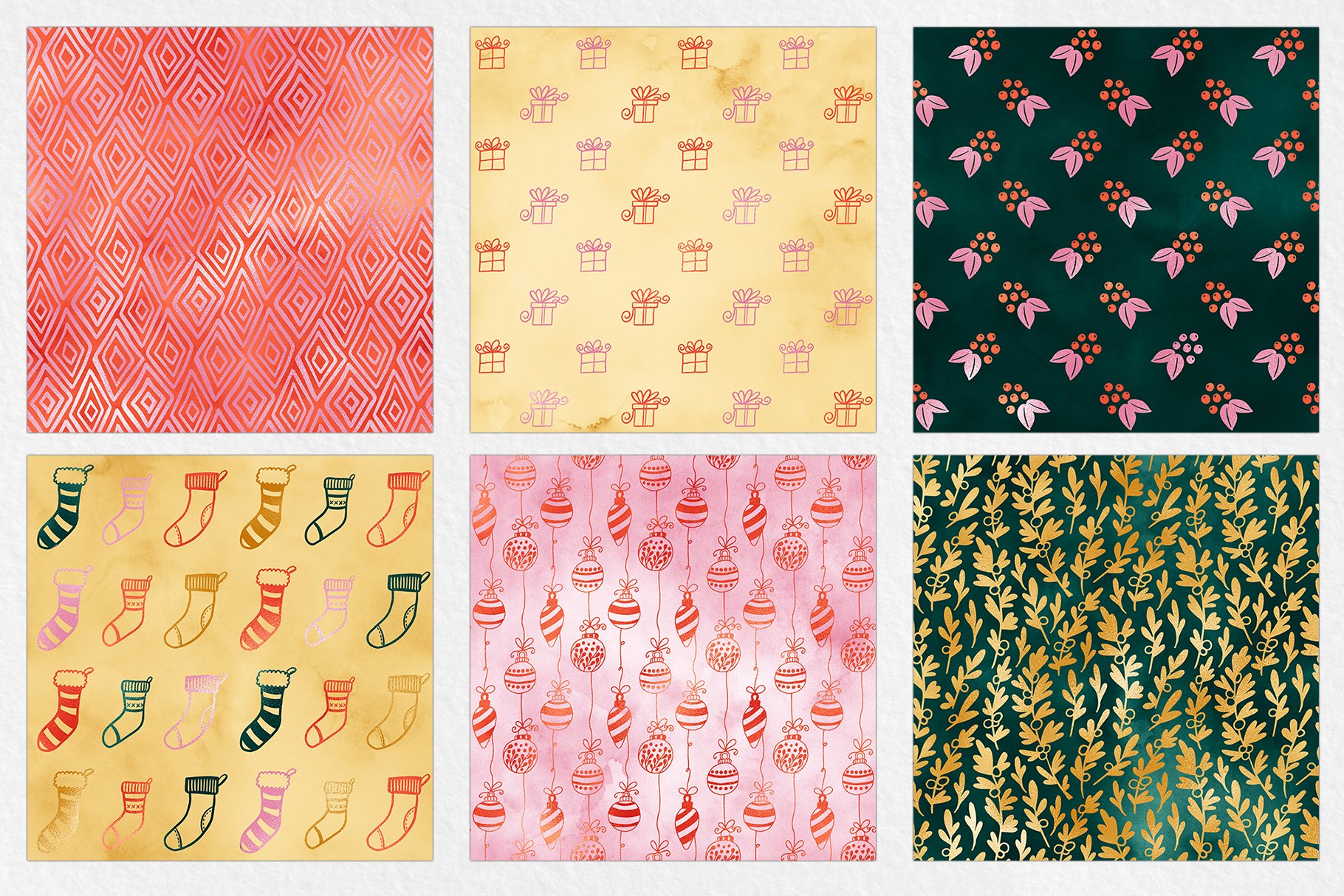 Noel Digital Paper Pack