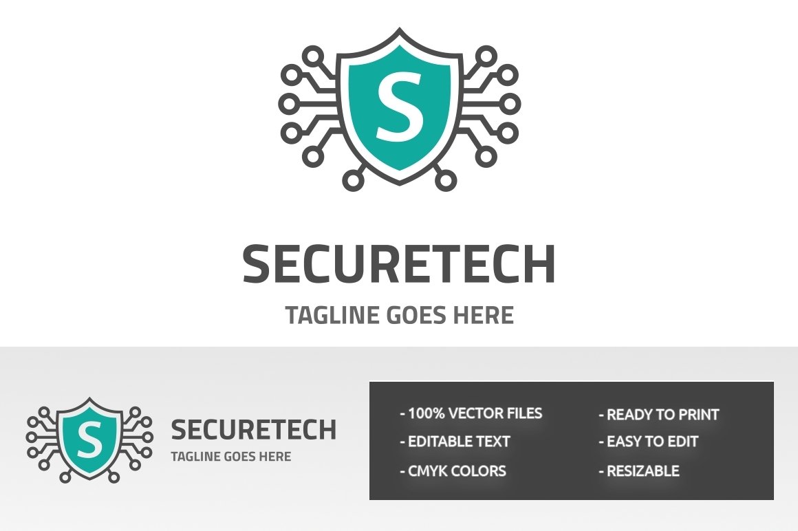Securetech Letter S Logo (668518) | Logos | Design Bundles