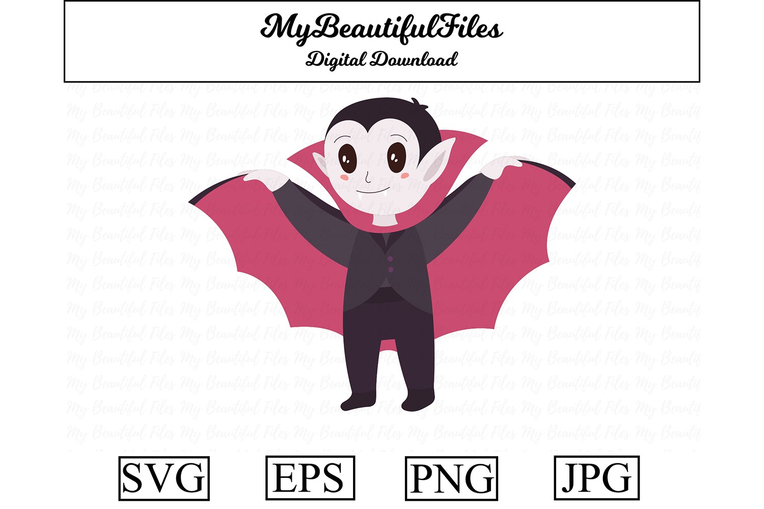 vampire SVG - Cute Halloween SVG, EPS, PNG and JPG (907282 ...