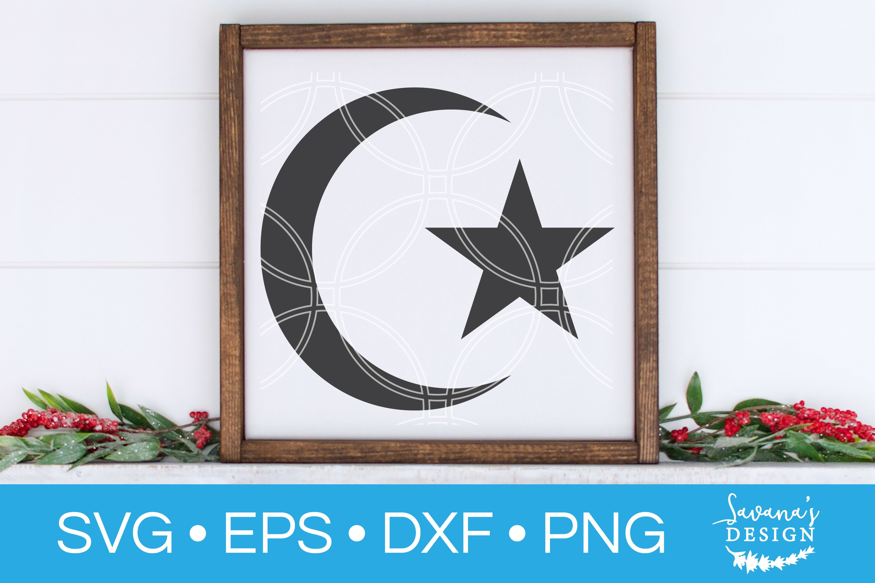 Islamic Crescent SVG Muslim SVG Moon and Star SVG Islam SVG (960559 ...