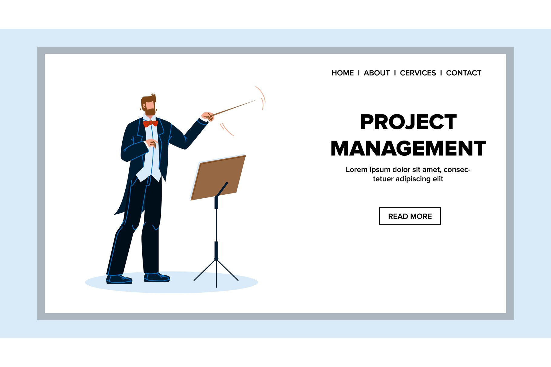 Project Management And Leadership Manager Vector (898927 ...