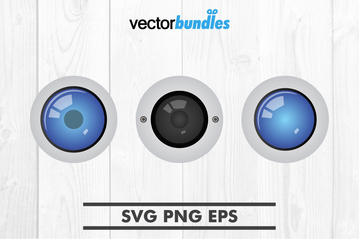 Lens camera clip art svg (413139) | SVGs | Design Bundles