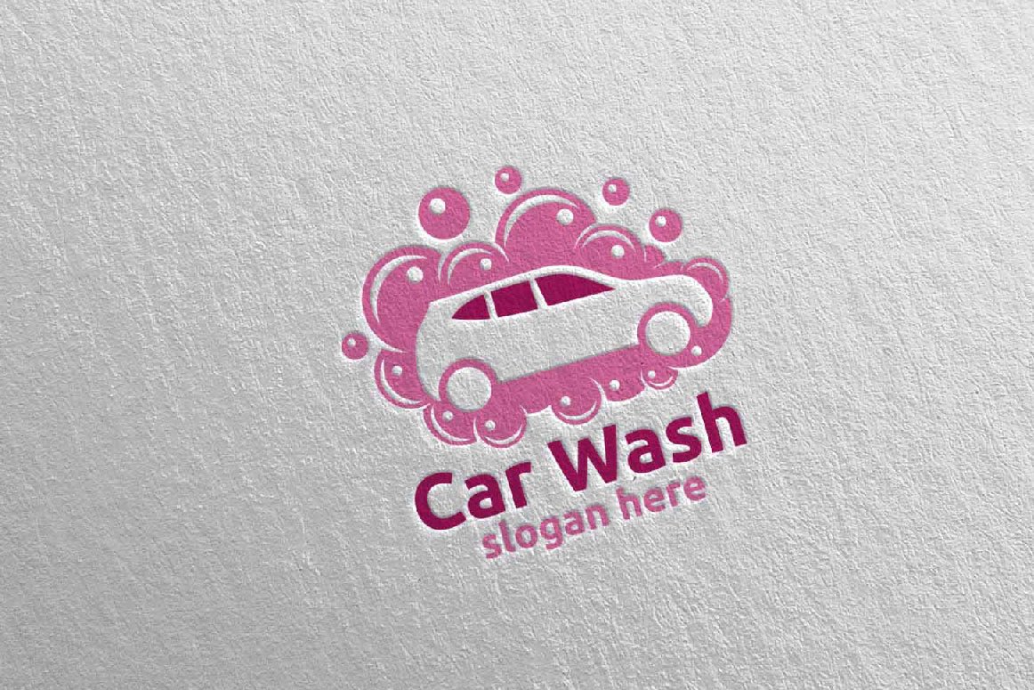 Car Wash Logo, Cleaning Car, Washing and Service Logo 10 (108613 ...