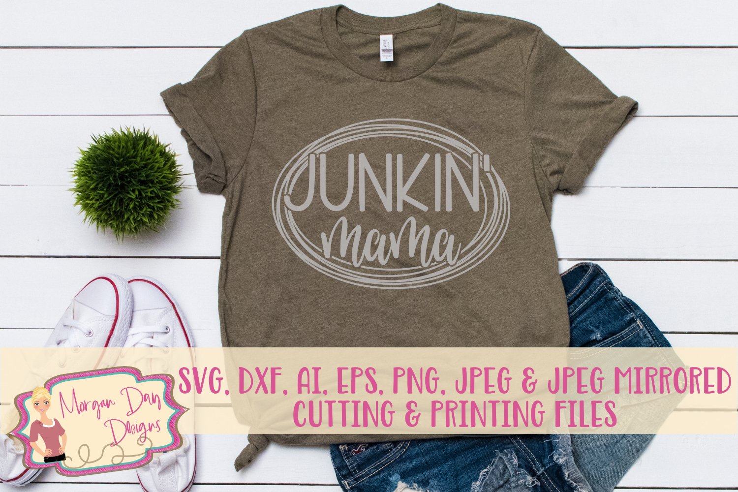 Junkin' Mama SVG DXF PNG Cut File (134333) | SVGs | Design Bundles