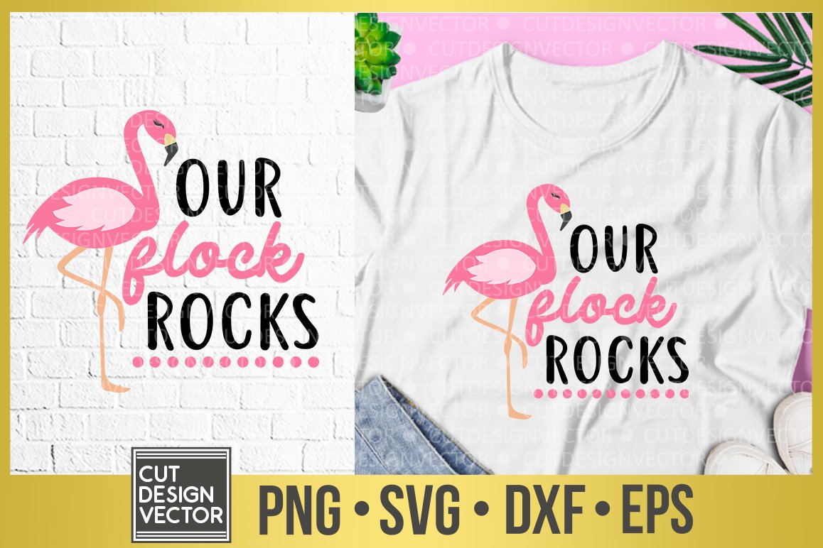 Our Flock Rocks SVG (302049) | SVGs | Design Bundles