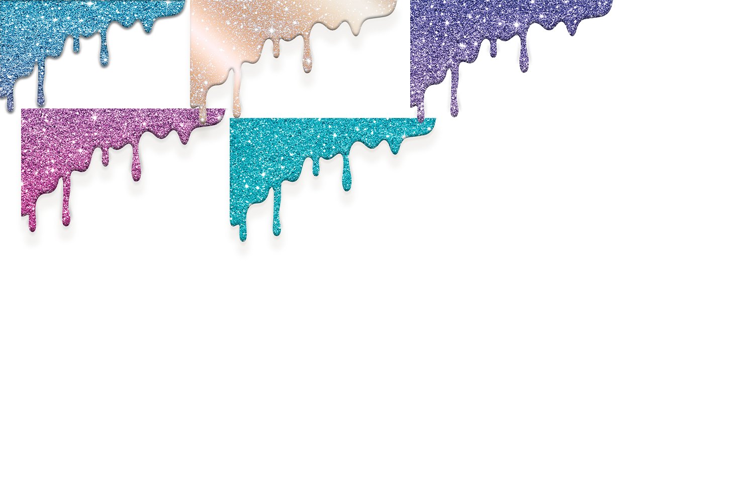 Glitter Drips Overlay (1115229) | Textures | Design Bundles