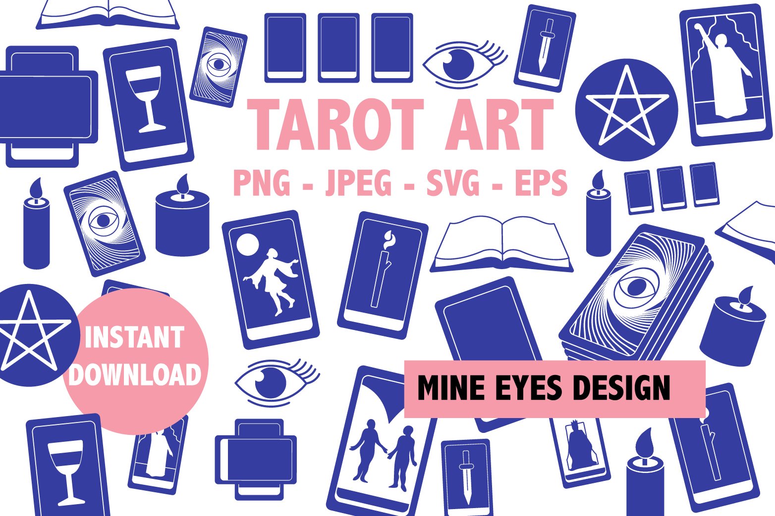 TAROT SVG Flat images (431509) | SVGs | Design Bundles