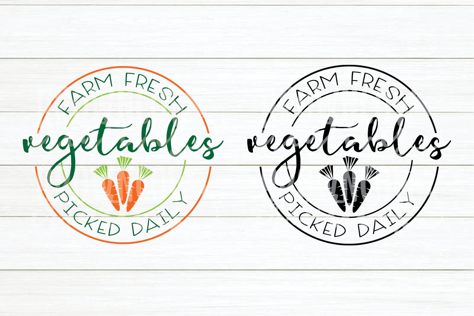 Farm Fresh Vegetables SVG (511954) | Cut Files | Design Bundles