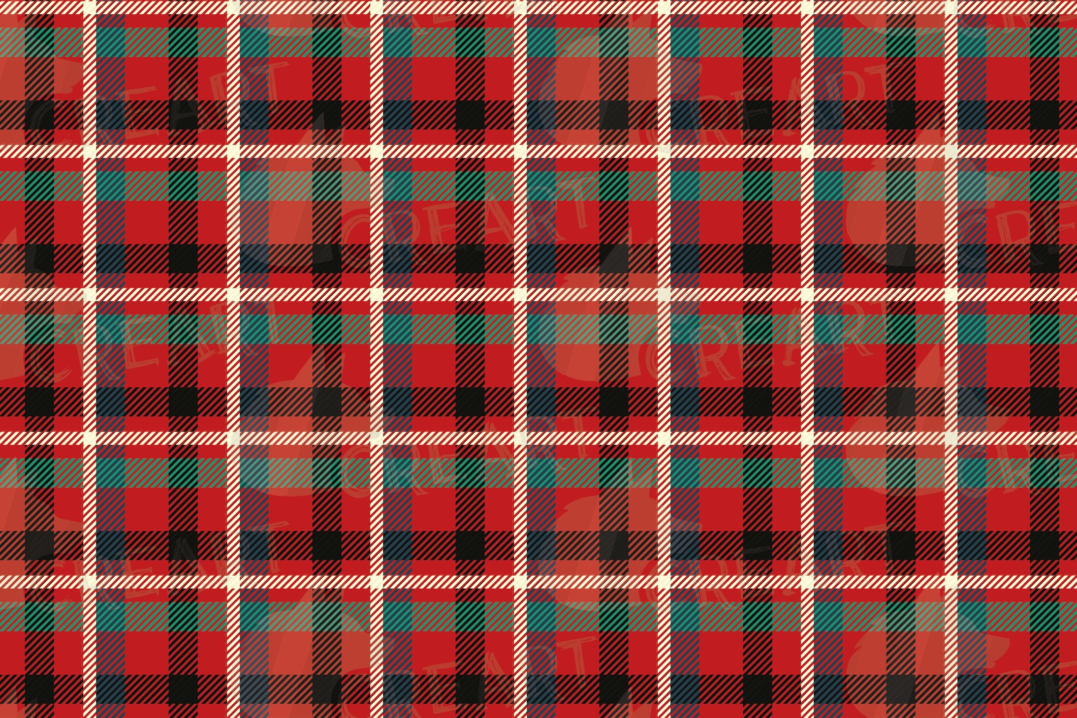 Tartan plaid seamless digital patterns. Christmas texture. (385459 ...