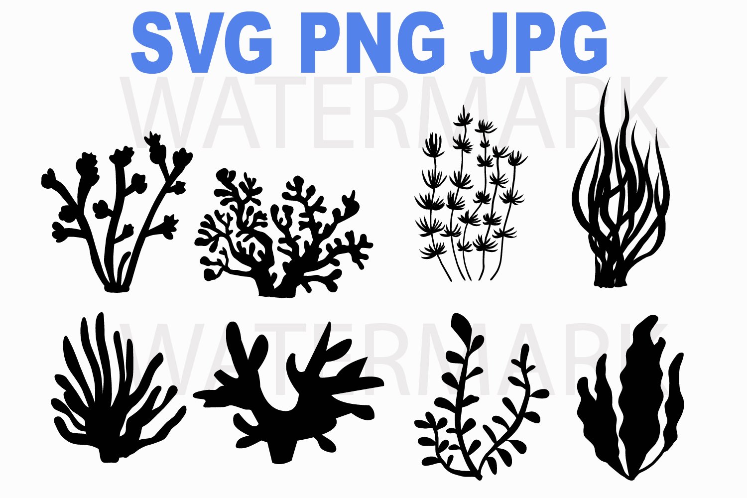 Coral under the sea - SVG PNG JPG (127299) | Illustrations | Design Bundles