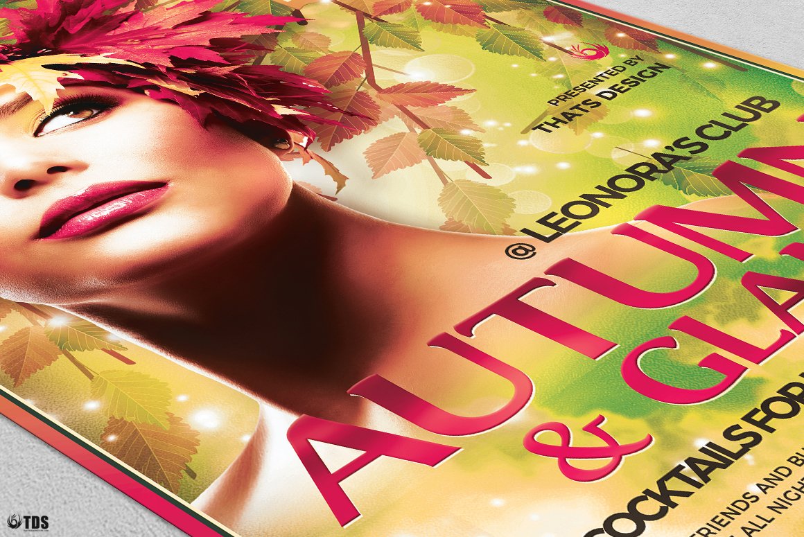 Fall in Glam Flyer Template V6 (33068) | Flyers | Design Bundles