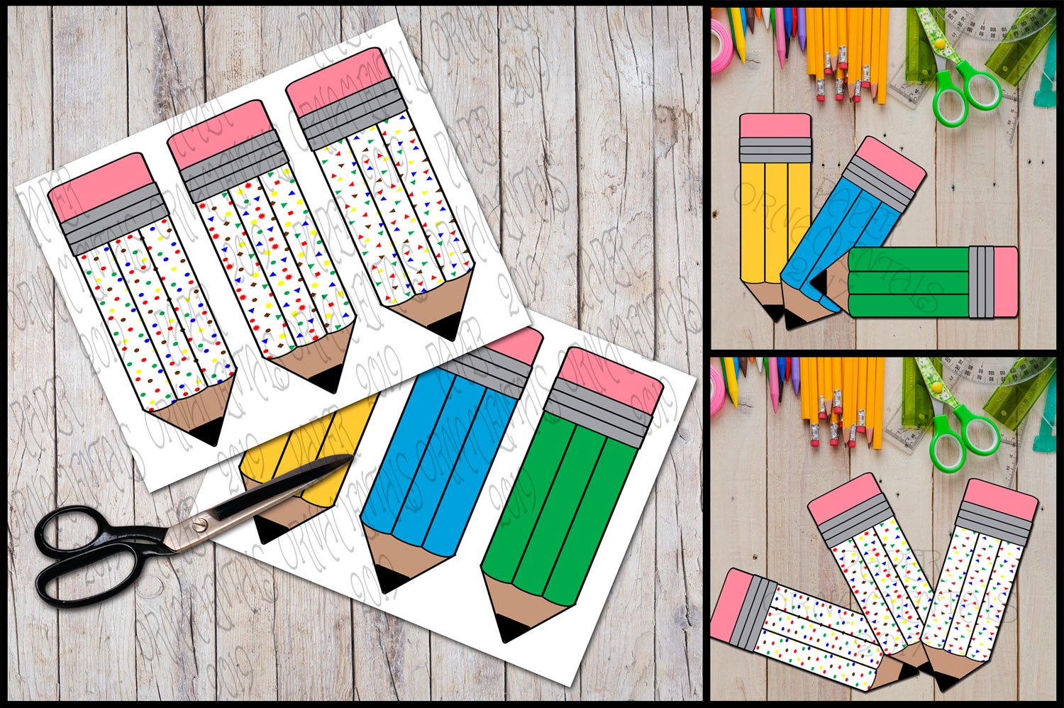 Pudgy Pencils Printable Bookmark Set (301197) | Printables | Design Bundles