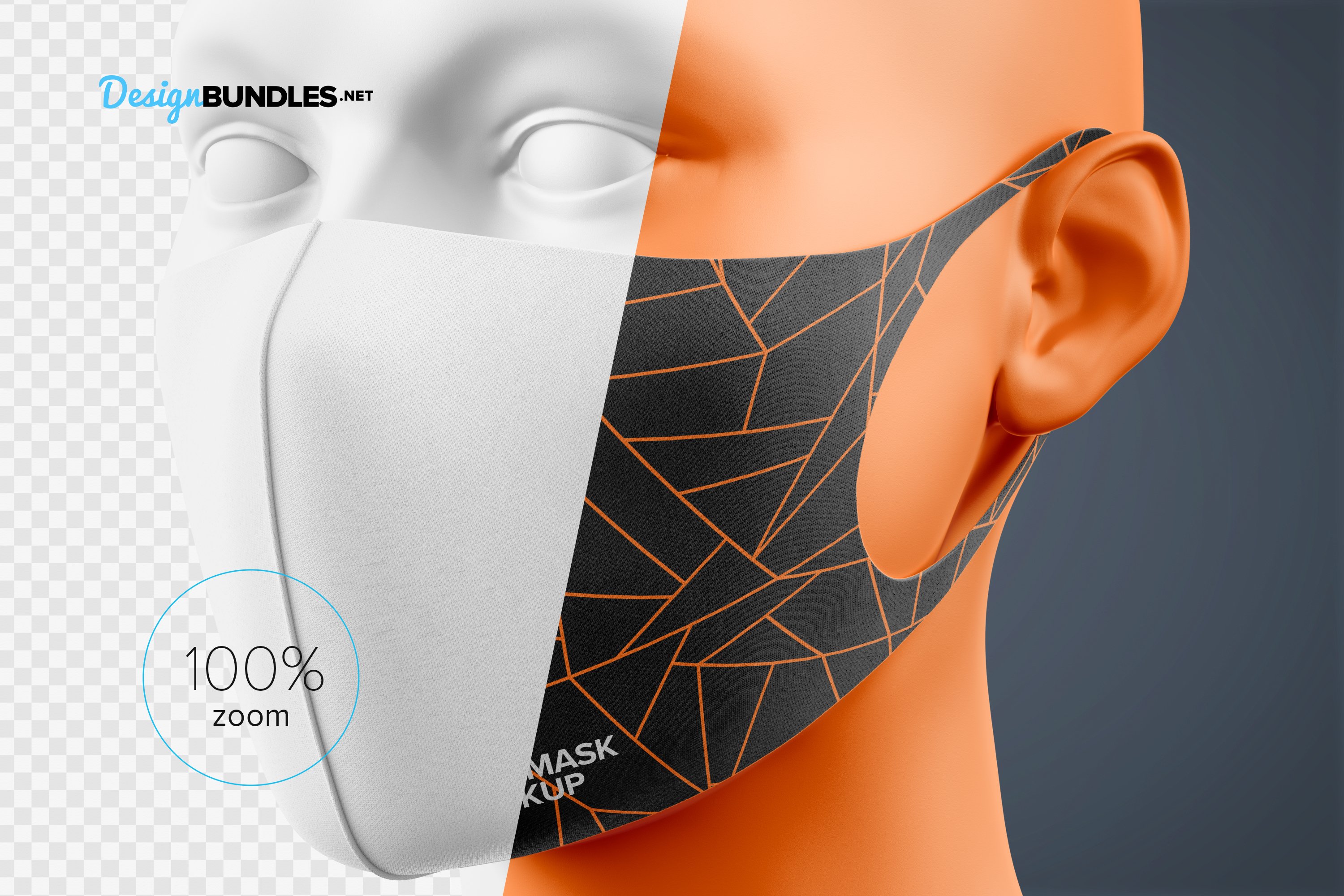 Two Face Mask PSD Mockups